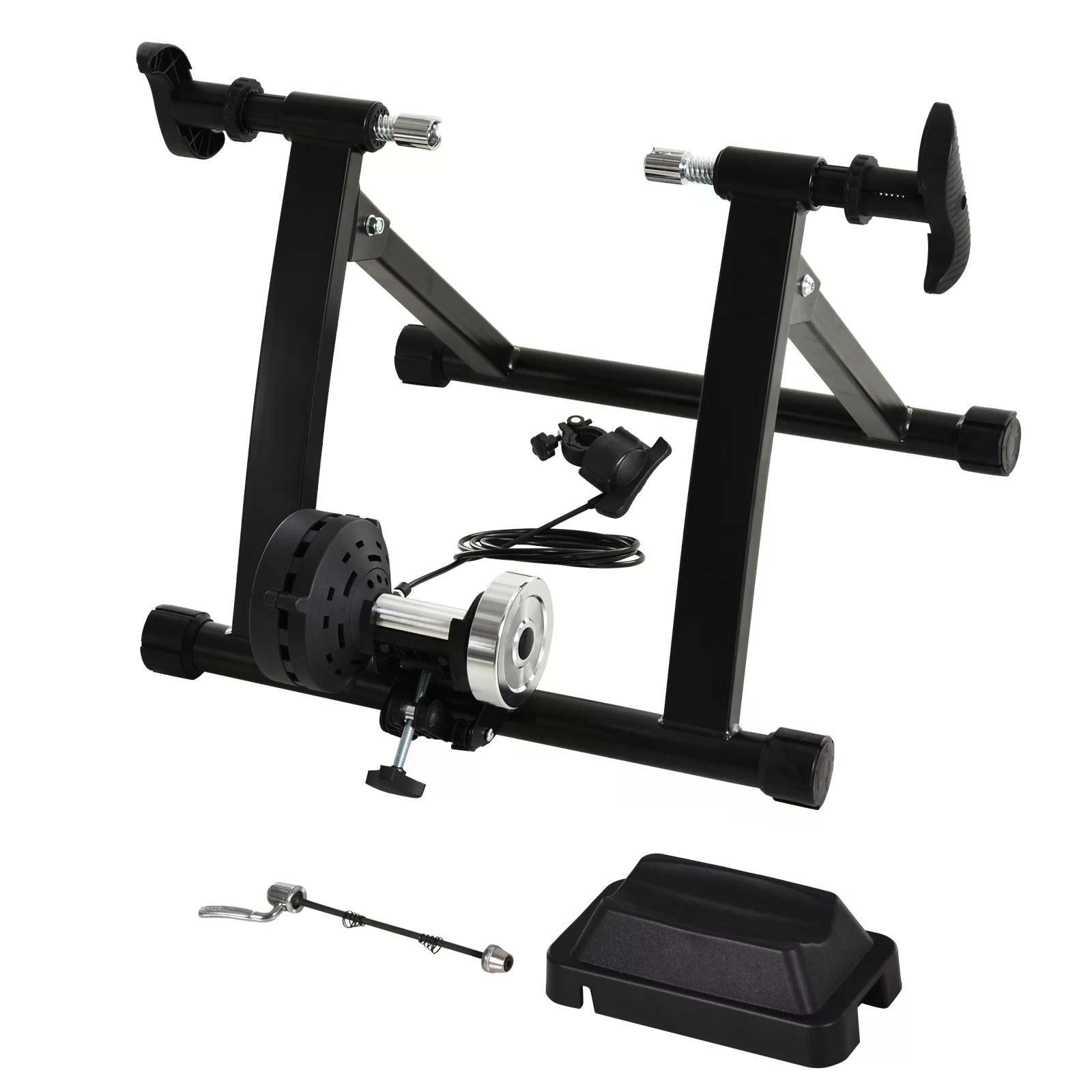 HOMCOM Indoor Bicycle Exercise Trainer w/ Bar Remote Control & Near ...