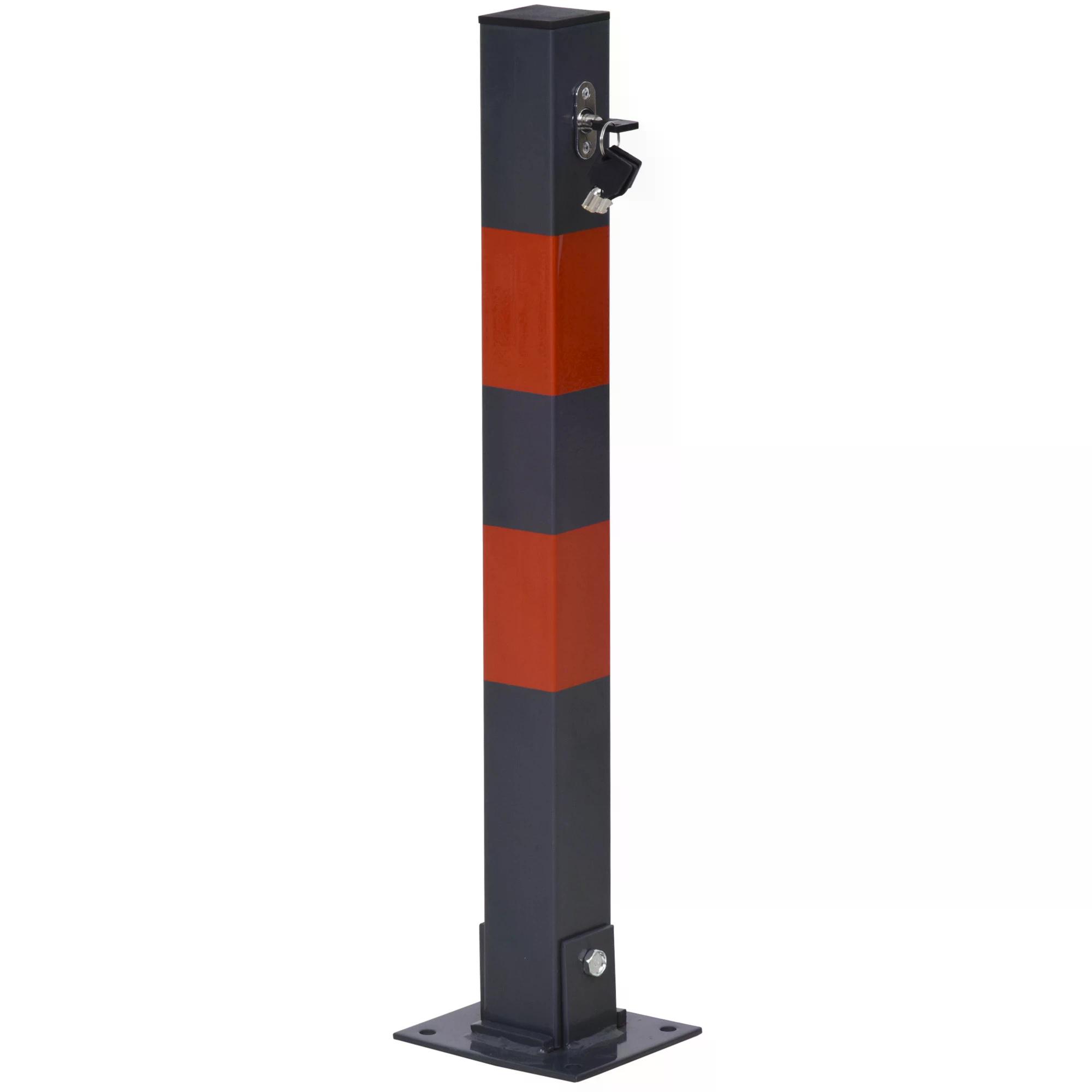 DURHAND Folding Parking Barrier With Reflective Stickers, Car Parking ...