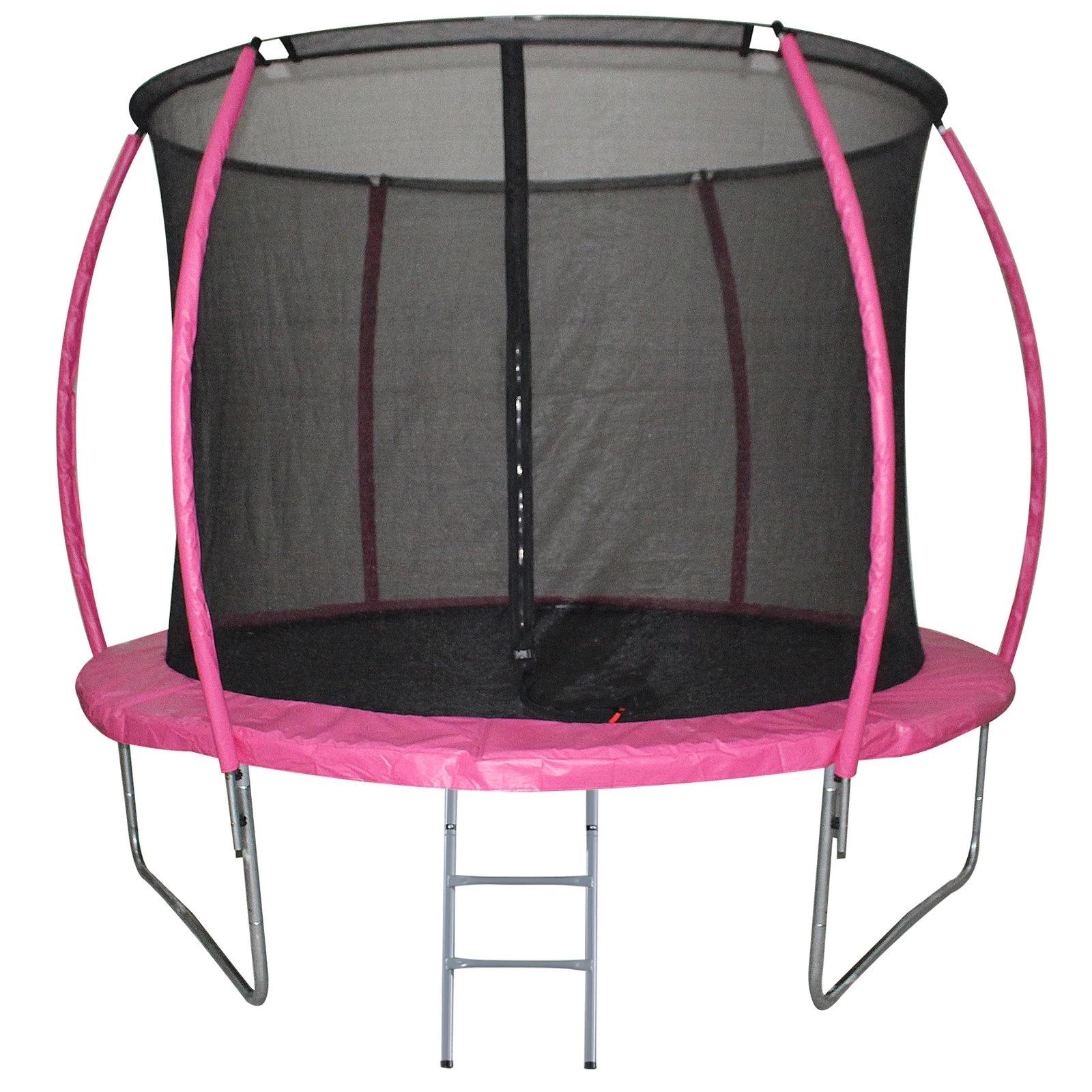 HOMCOM Trampolim para Exterior e Interior Trampolim grande com rede de ...