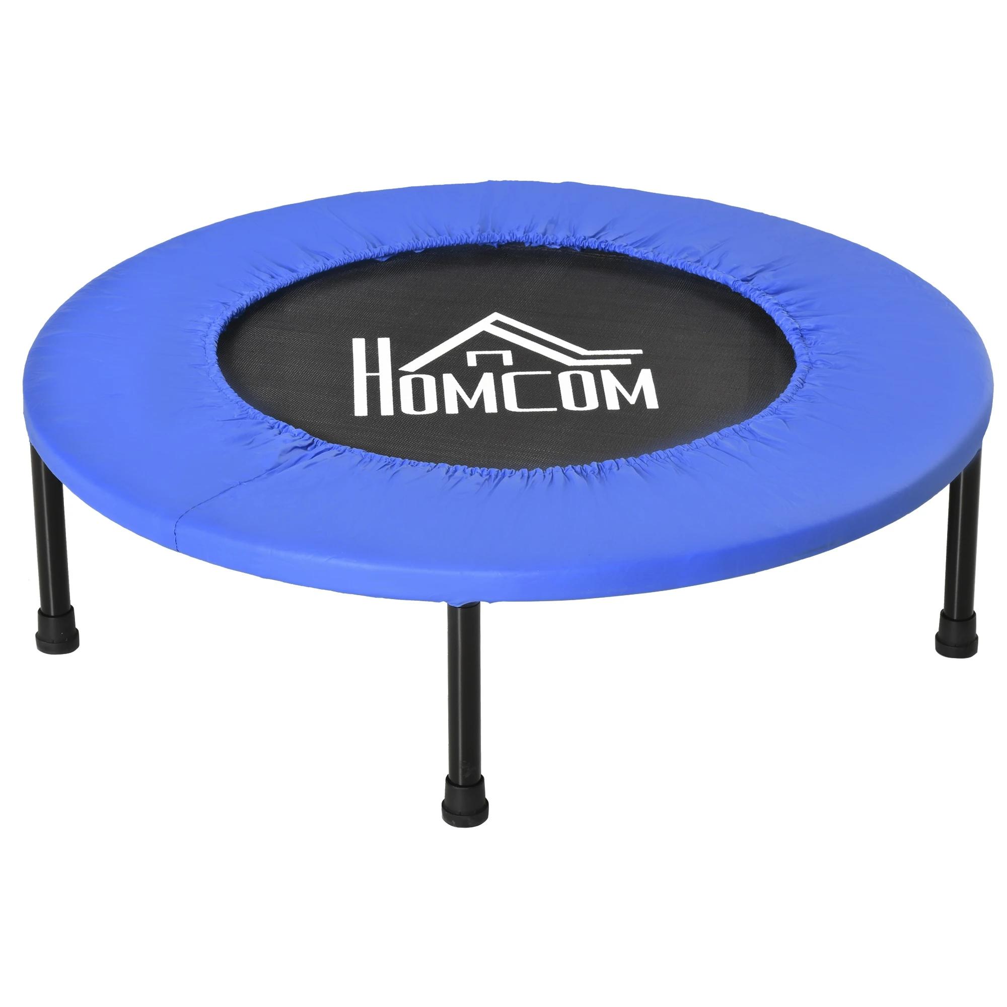 HOMCOM Trampolim Fitness Ø81cm Trampolim de Aço com Borda Protetora e ...
