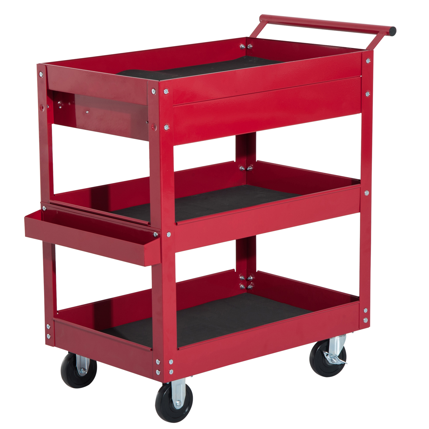 HomCom Carrello Portautensili Porta Attrezzi con Rotelle da Officina in ...