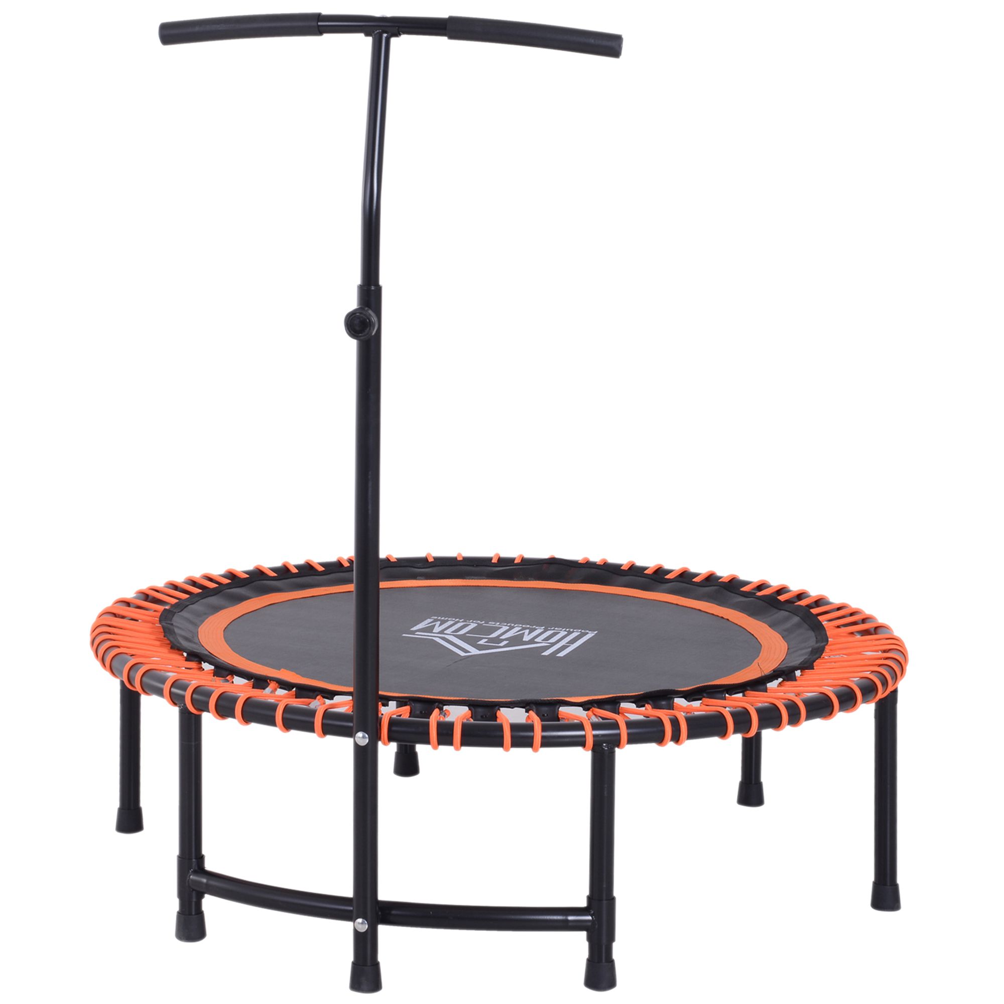 HOMCOM 45” Round Mini Trampoline Rebounder Indoor Outdoor Mini Jumper ...