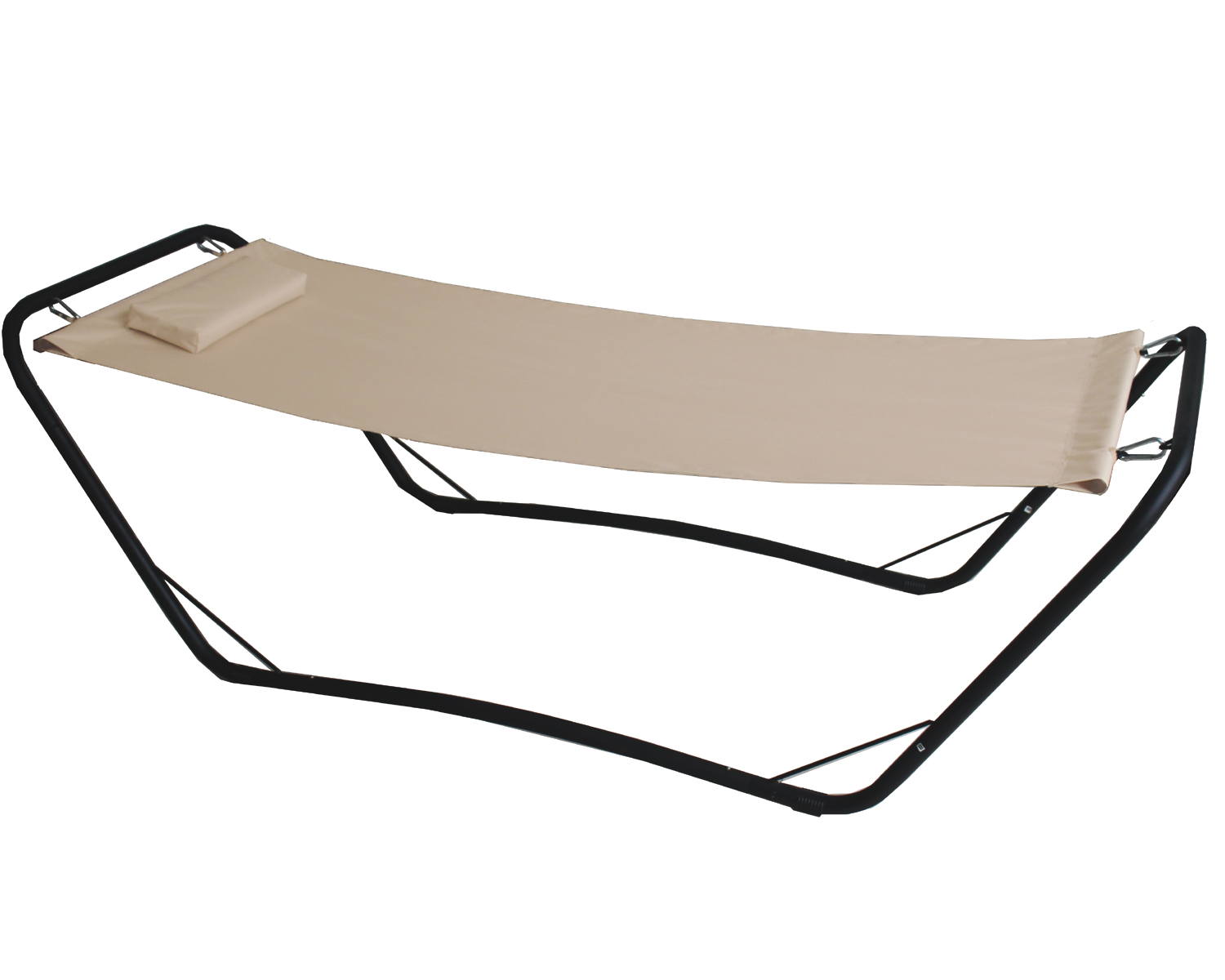Amaca Con Supporto Java In Acciaio E Pvc 600D - Colore Beige | Aosom.it