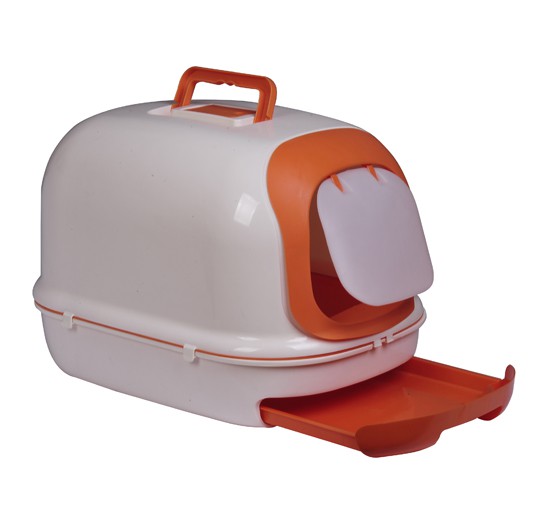 Katzentoilette Katzenklo Katzenklo 63x41x43 cm mit Filter und Schaufel