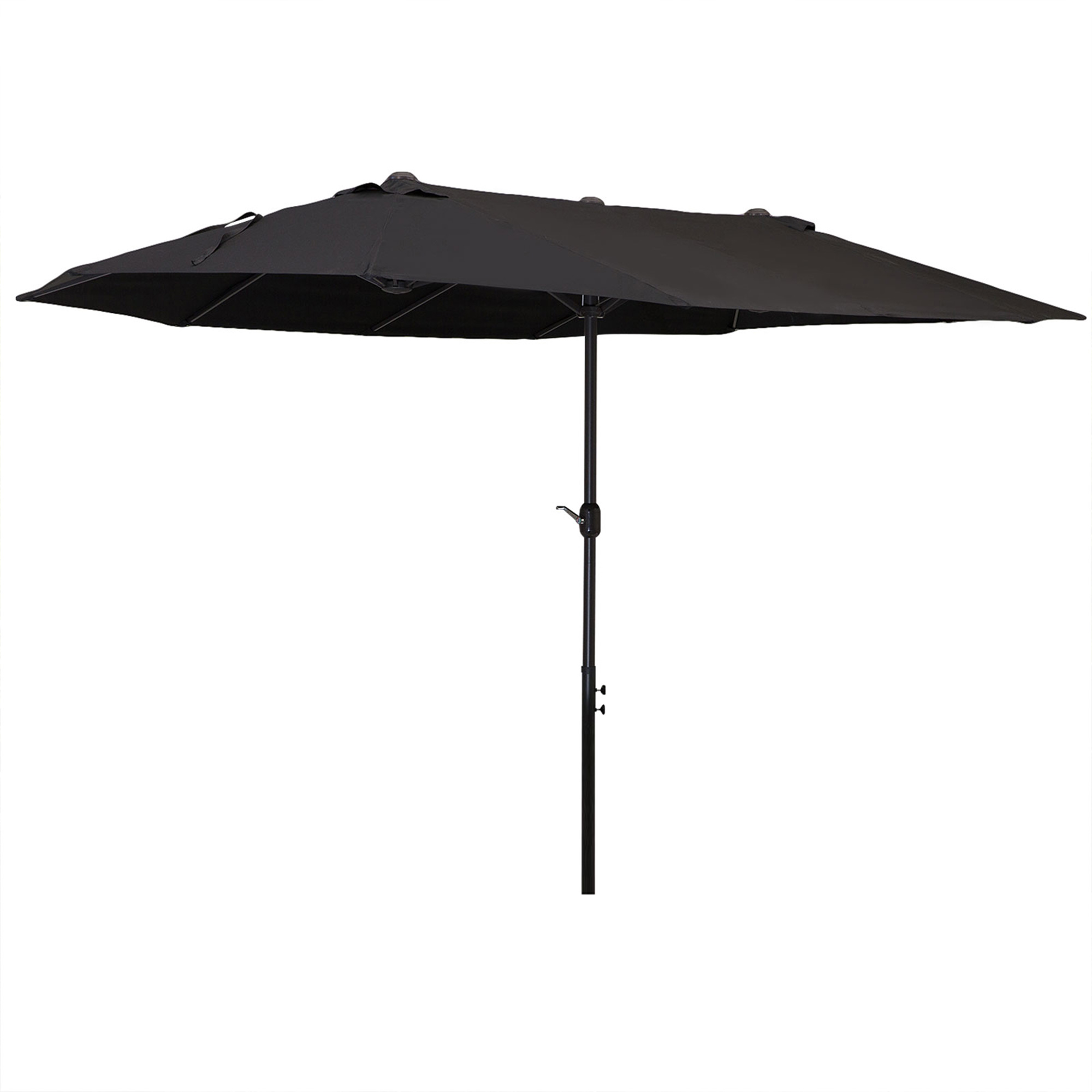 Outsunny Chapéu de Sol Duplo 4,6x2,4m Chapéu de Sol de Jardim com ...