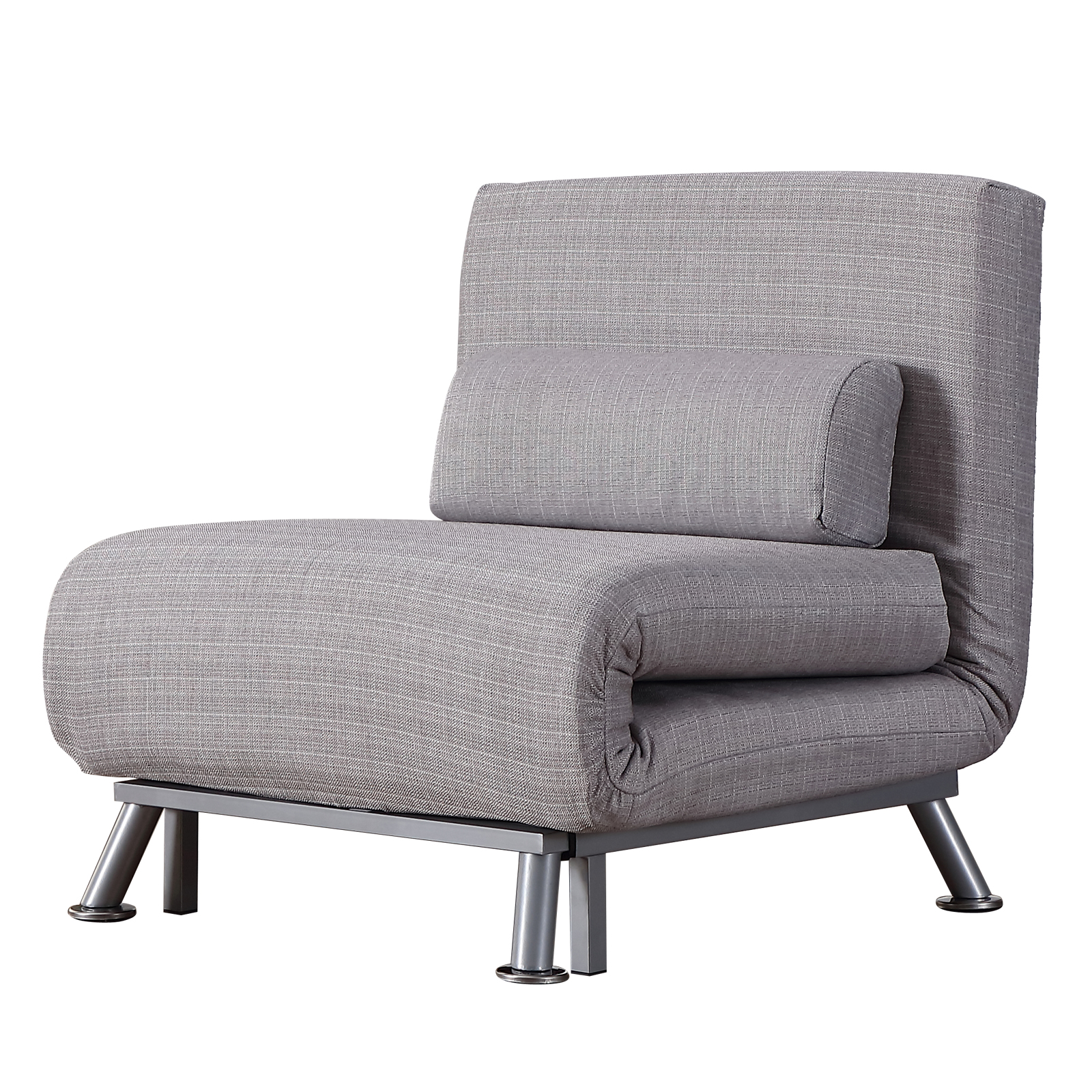 HOMCOM Single Sofa Bed Sleeper Foldable Portable Pillow Lounge Couch ...