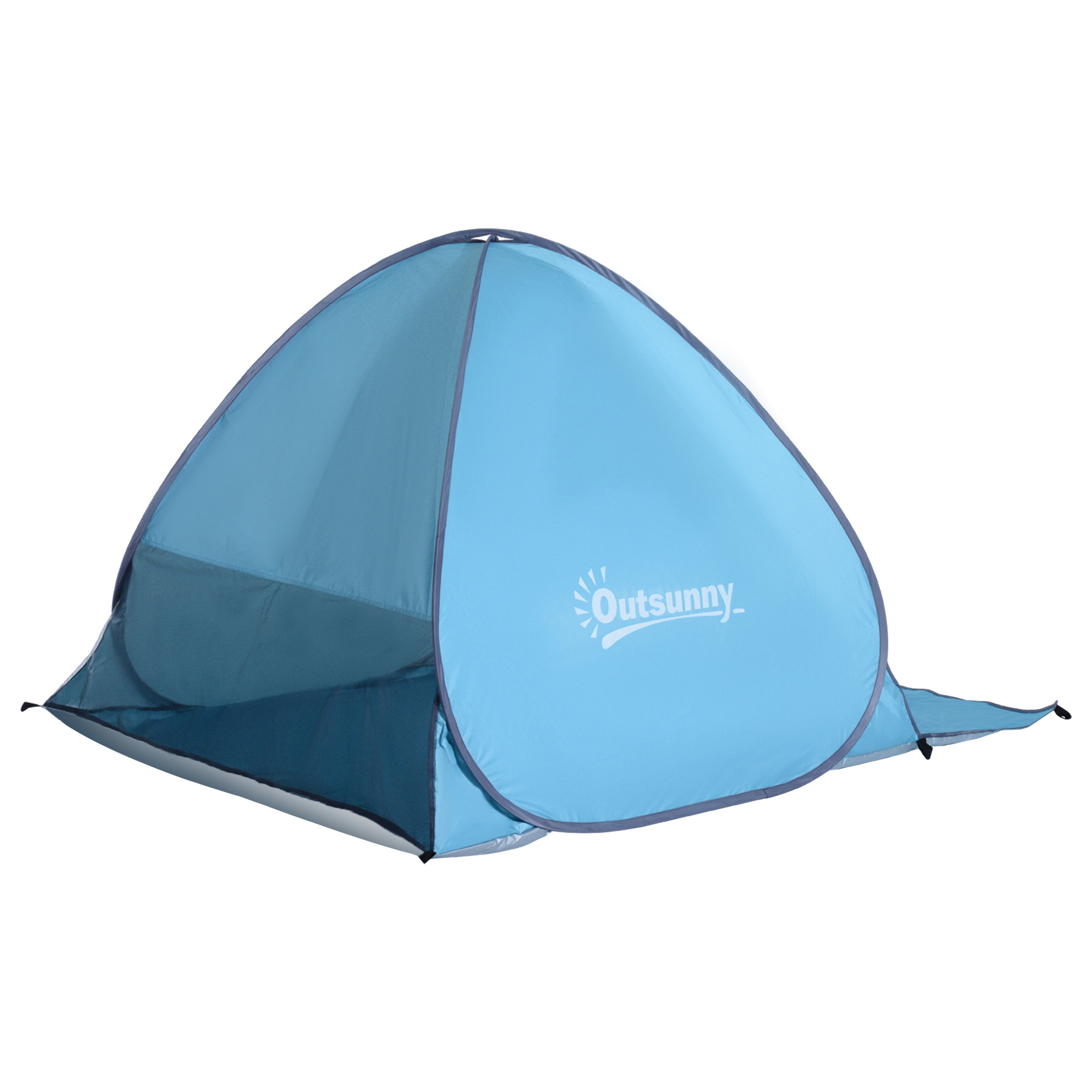 Outsunny 2 Person Pop Up UV Shelter Shade-Blue | aosom.co.uk