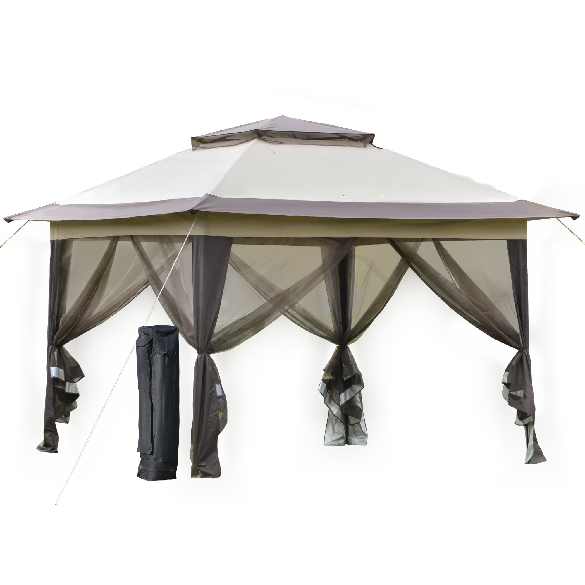 Outsunny opvouwbaar paviljoen pop-up tent tuinpaviljoen incl. tas op ...