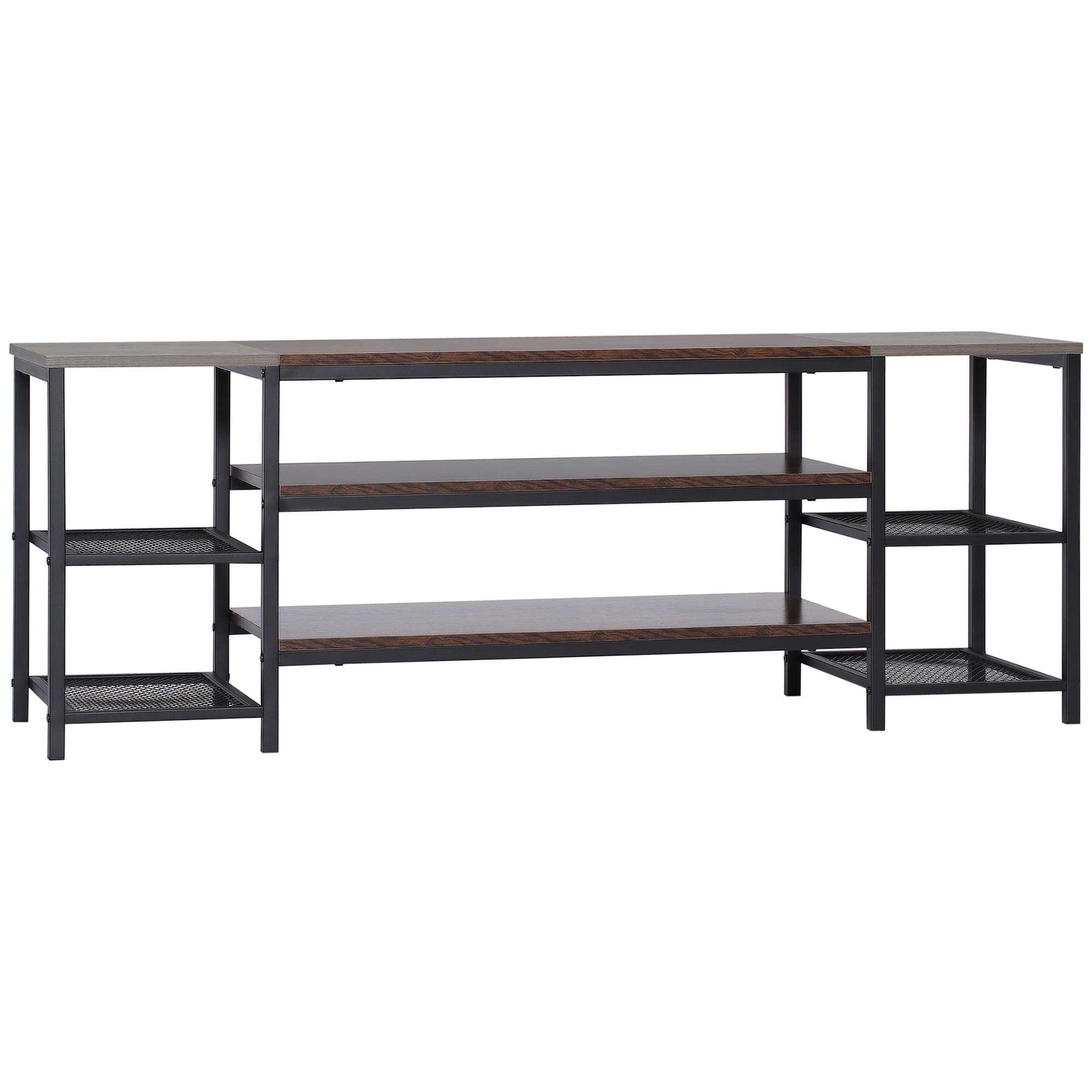 HOMCOM TV Unit Cabinet for TVs up to 65 Inches, Industrial TV Stand ...