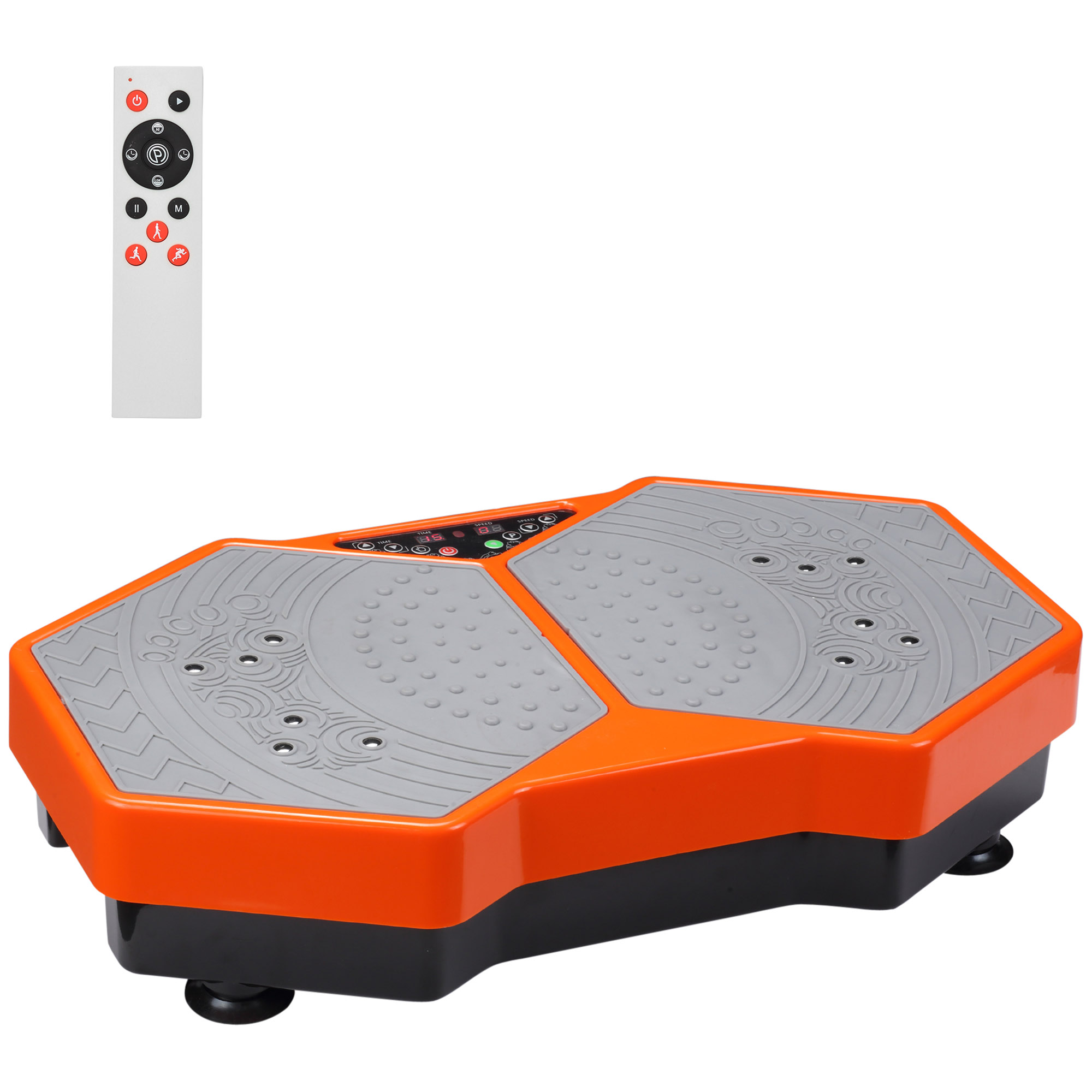 HOMCOM Sports Vibration Plate, Remote Control, Resistance Bands, 99 ...