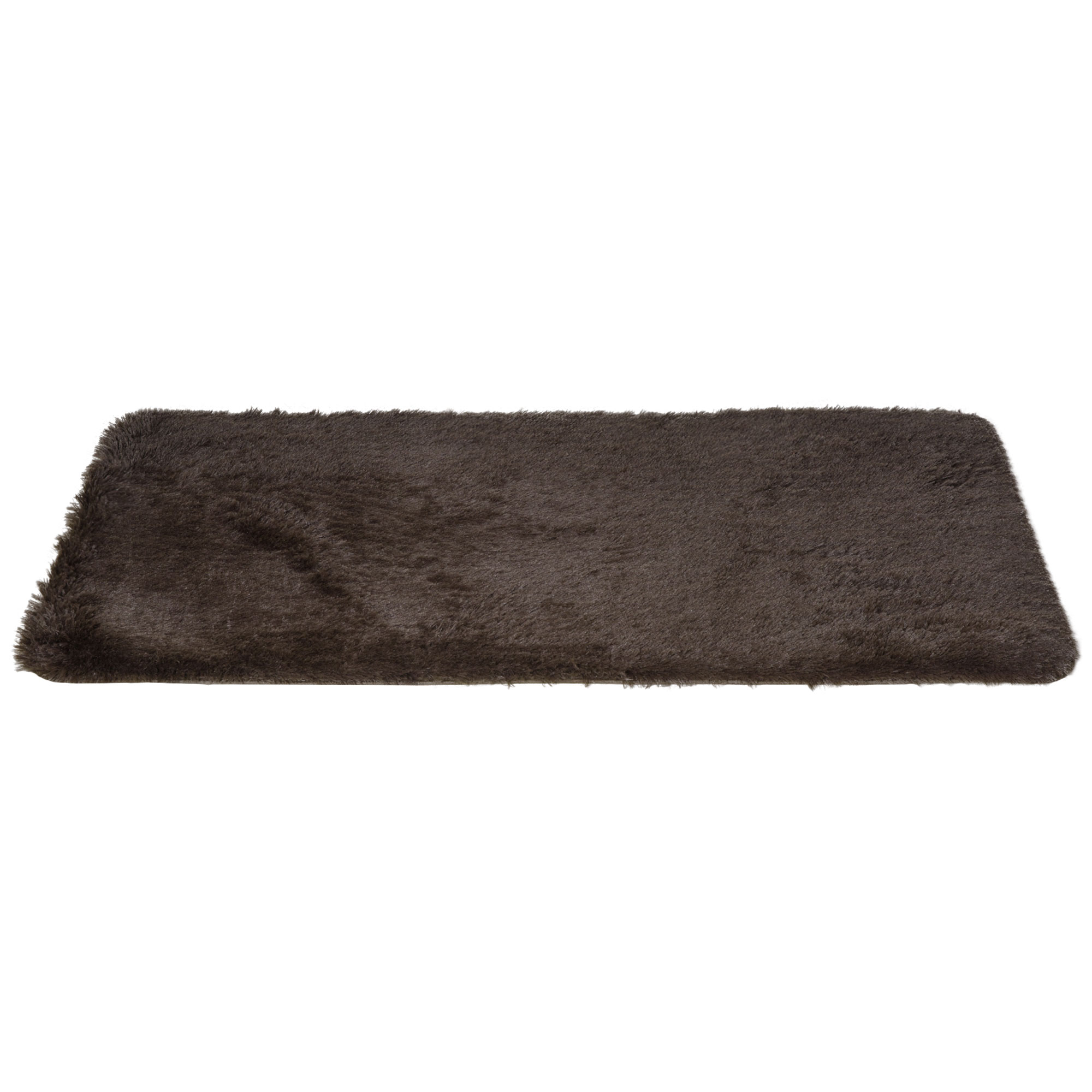 HOMCOM Brown Fluffy Rug, Shaggy Area Rugs Carpet for Living Room ...