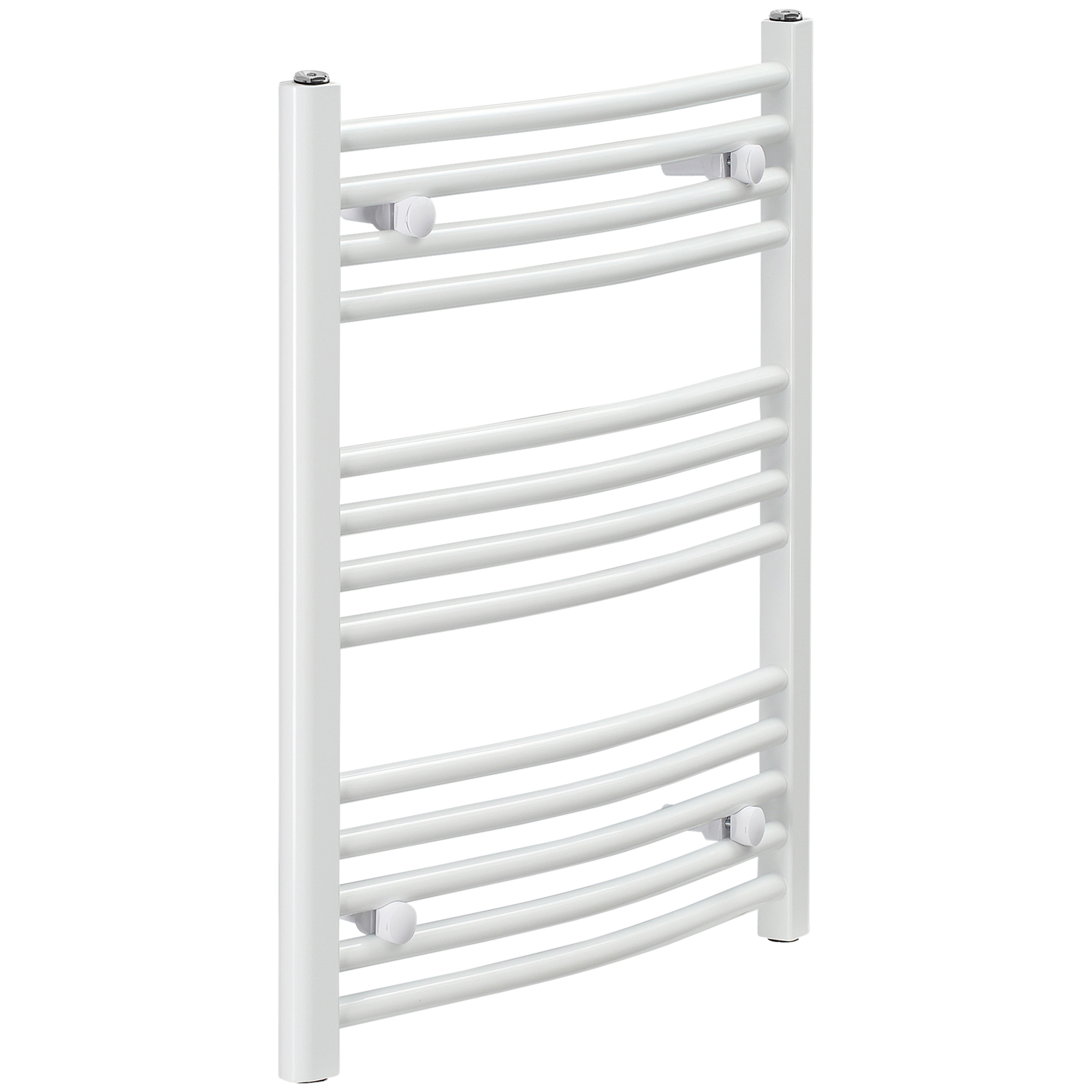 HOMCOM Straight Heated Towel Rail, Hydronic Bathroom Ladder Radiator ...