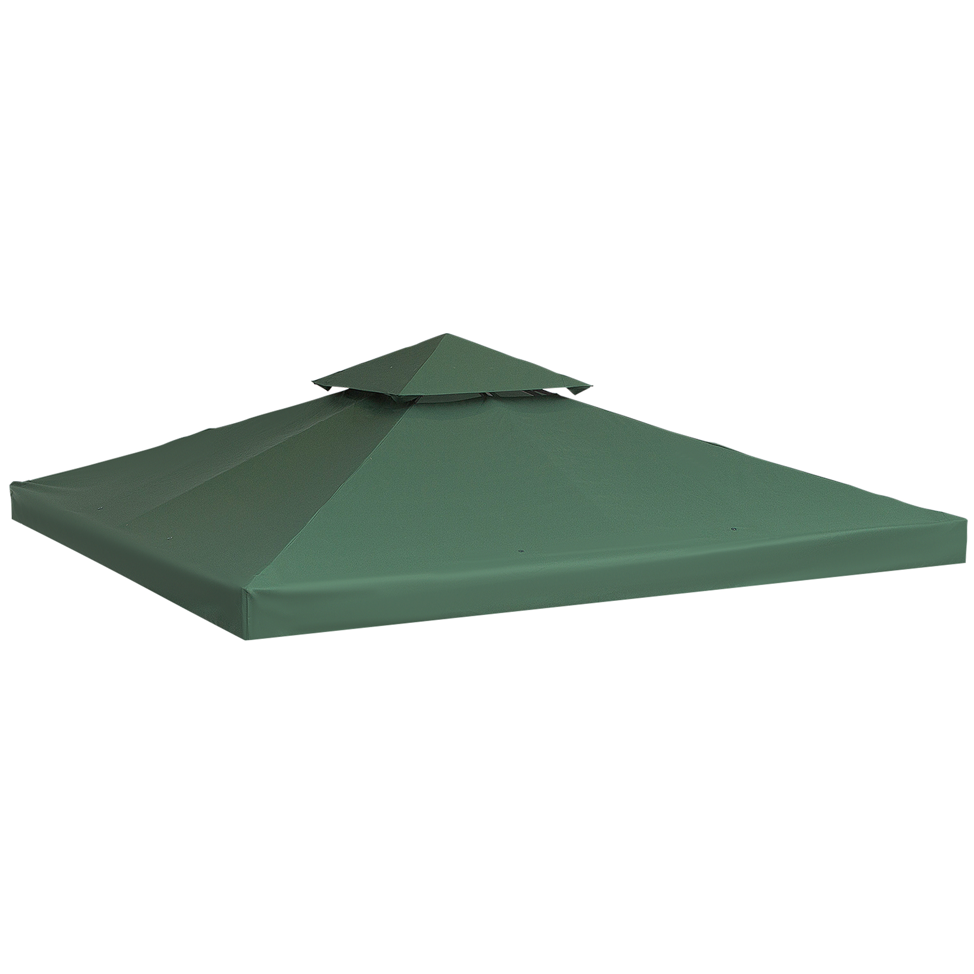 Outsunny 3 x 3 m Gazebo Top Cover Double Tier Canopy Replacement ...