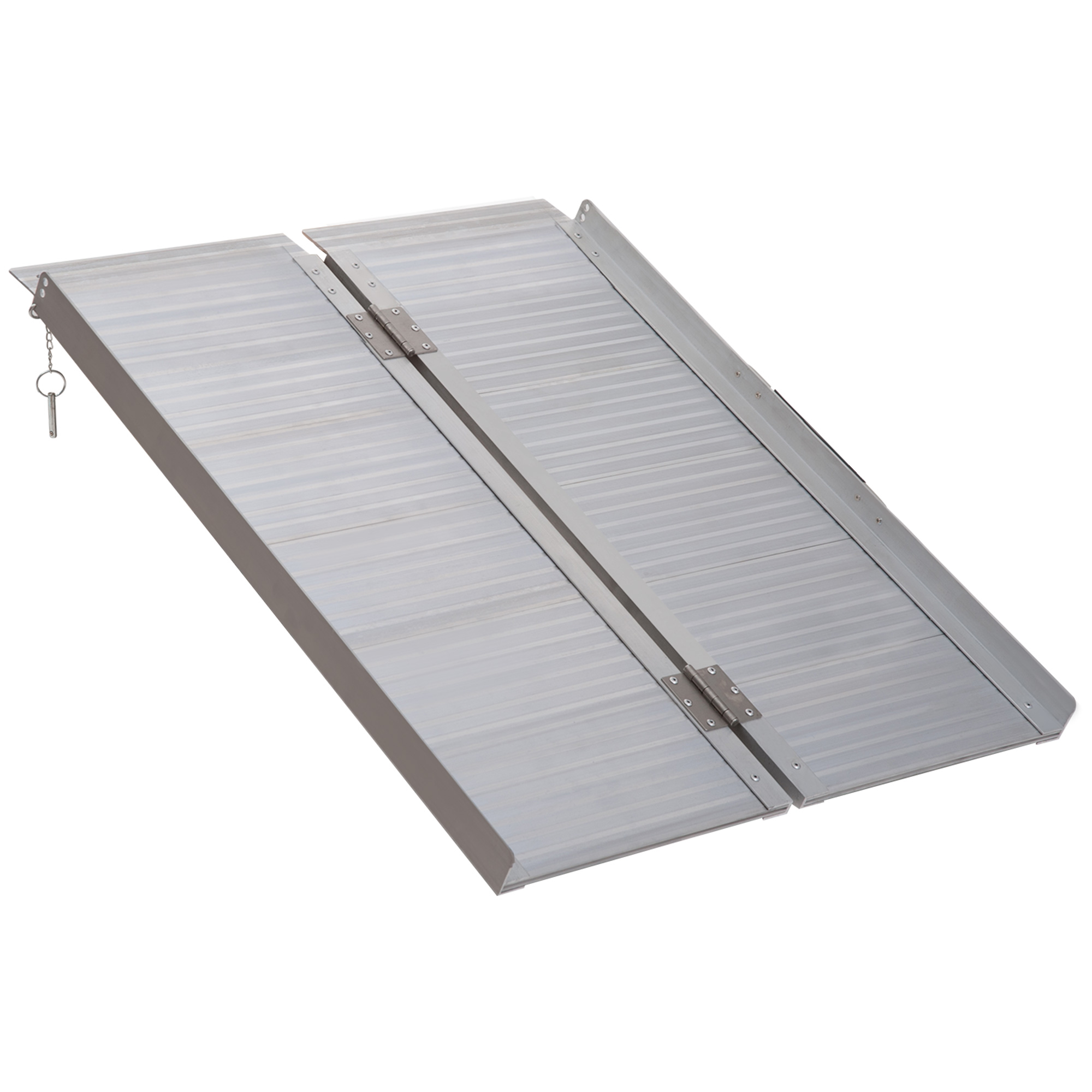 HOMCOM Folding Aluminum Ramp W/Handle 38.5"