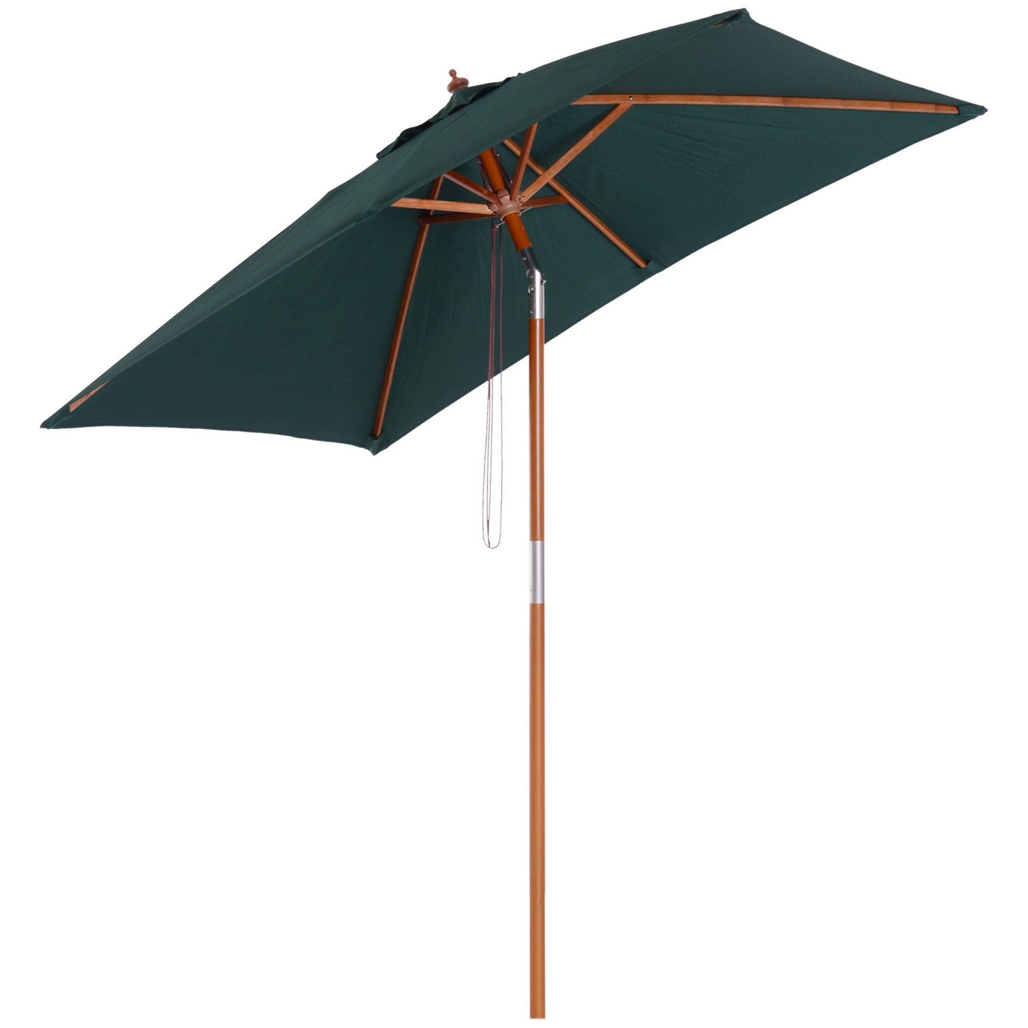 Outsunny Chapéu de Sol de Jardim 200x150x230cm Chapéu de Sol Retangular ...
