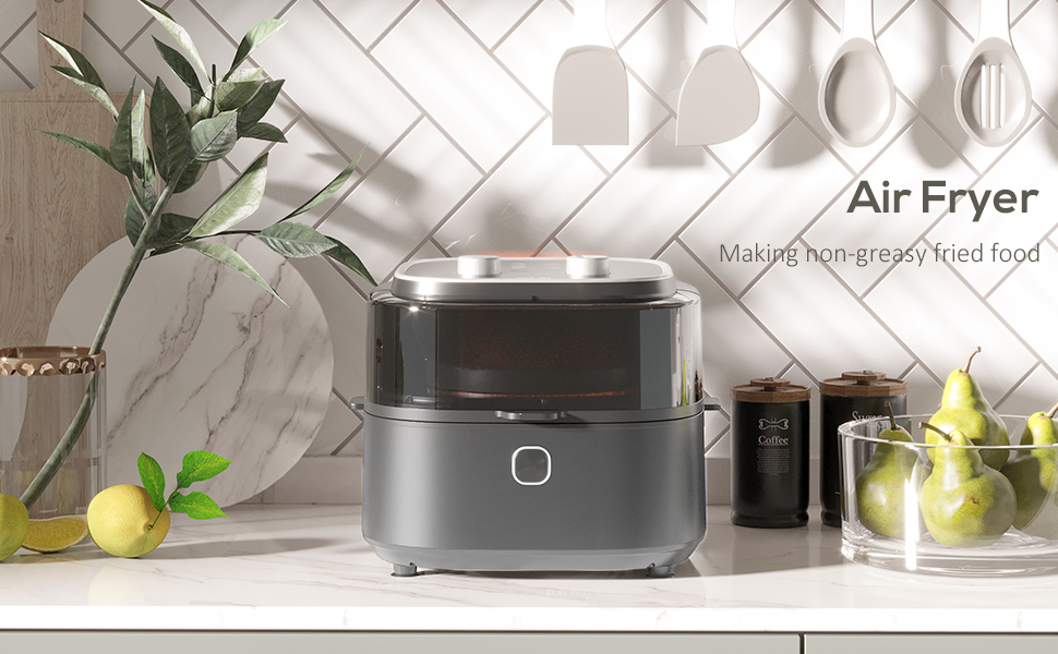 HOMCOM Family Size Air Fryer Oven with Rapid Air Circulation and ...