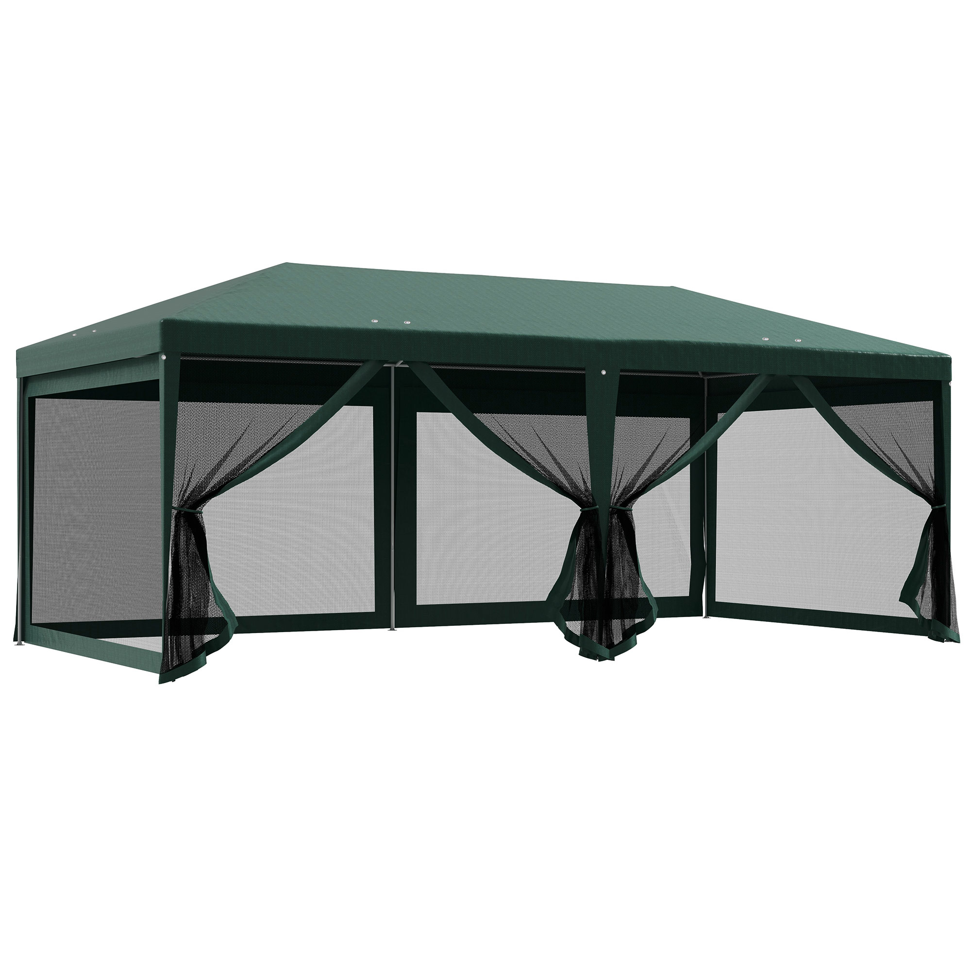 Outsunny Carpa de Jardín Exterior 6x3 m con 6 Mosquiteras Laterales 2 ...