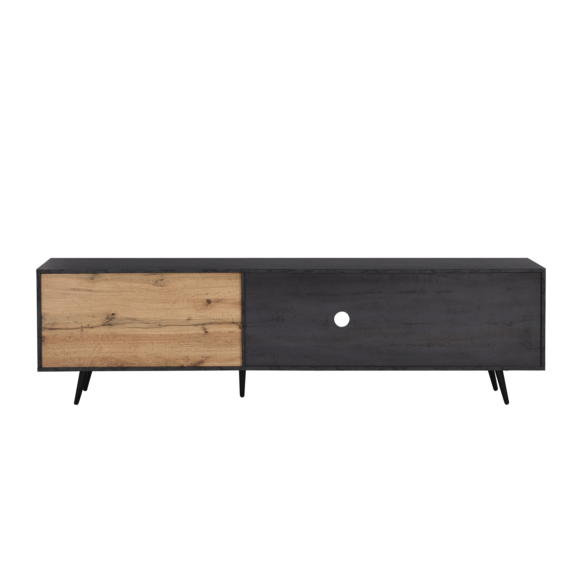 Elegant Modern TV Stand for 90-Inch TV, Grey | Aosom UK
