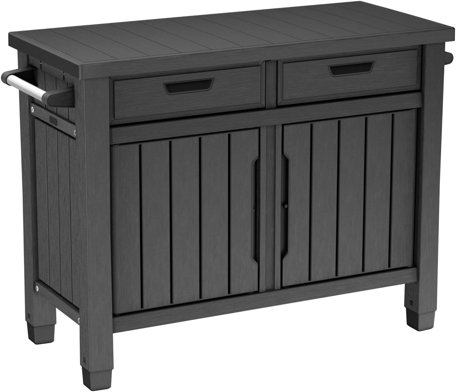 Keter Mobile Supporto Barbecue Unity XL, 207L, Effetto Legno, 41x41x87 ...