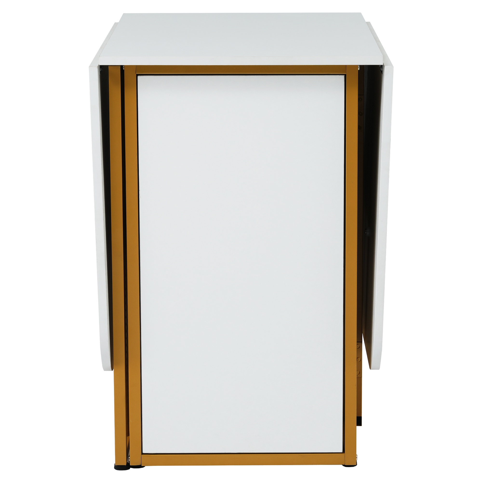 Table Console Pliable Multifonctionnelle avec Tiroir, Blanc | Aosom France