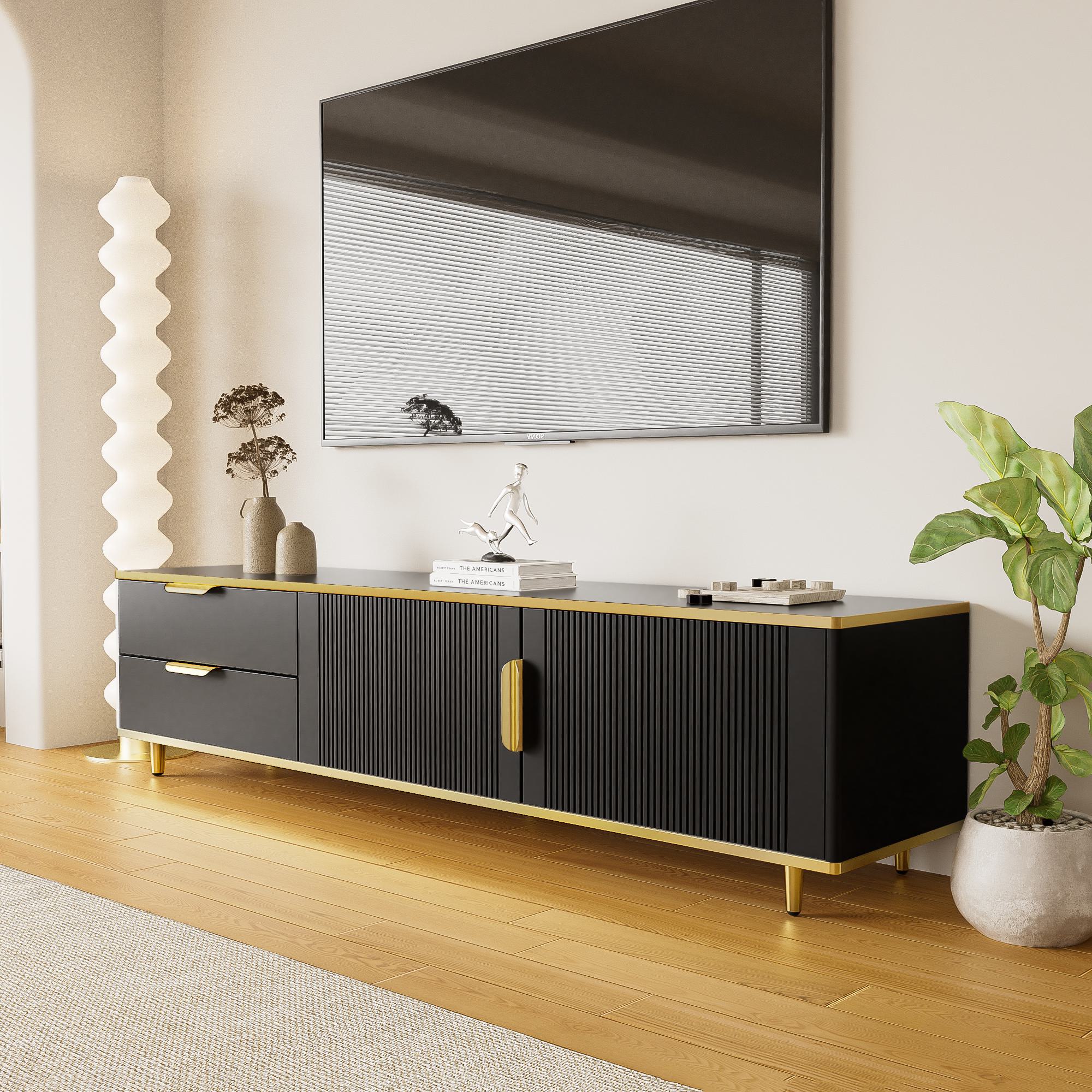Tv Schrank Gold Schwarz
