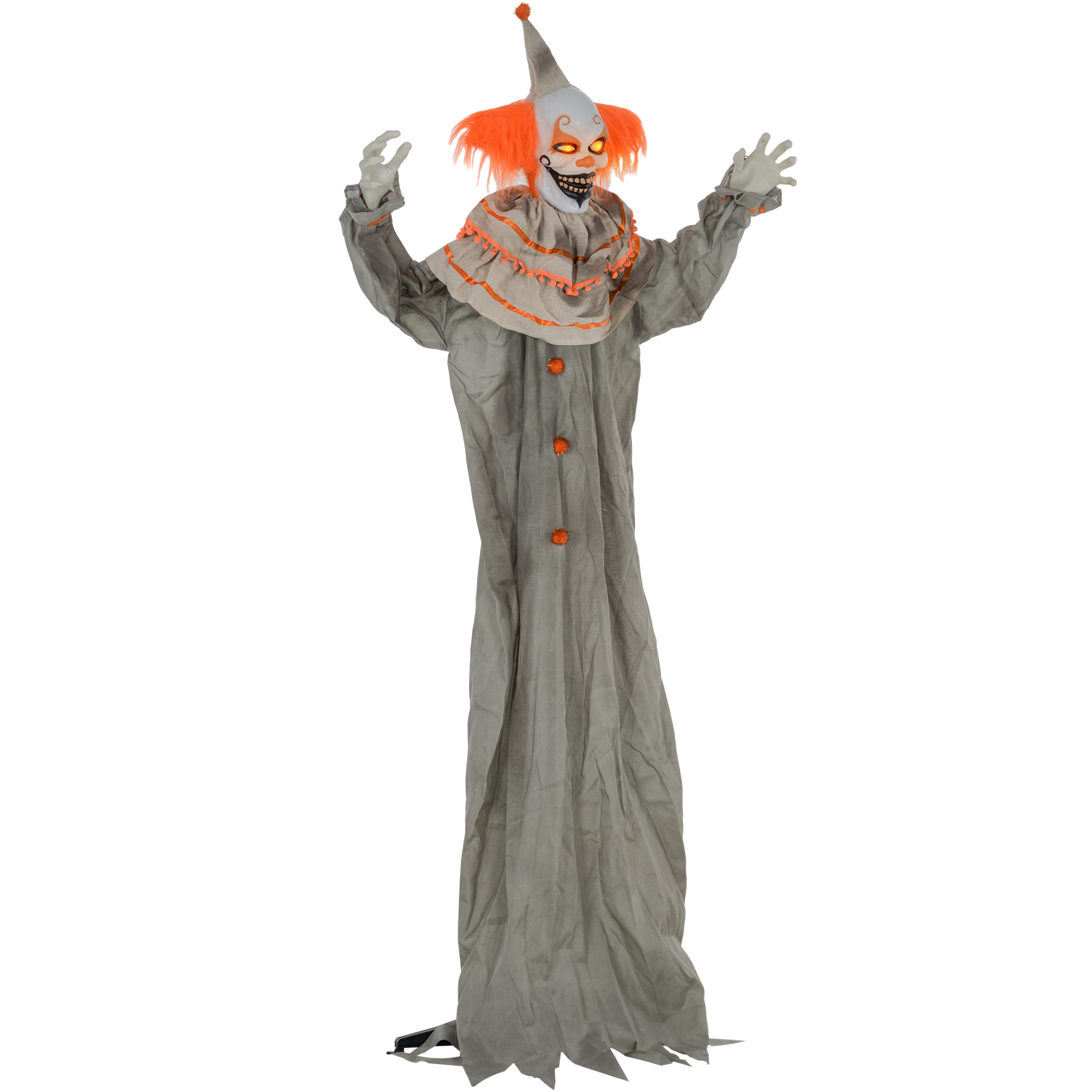 HOMCOM Halloween Decoratie Clown, Flexibele Armen, Geactiveerd door ...