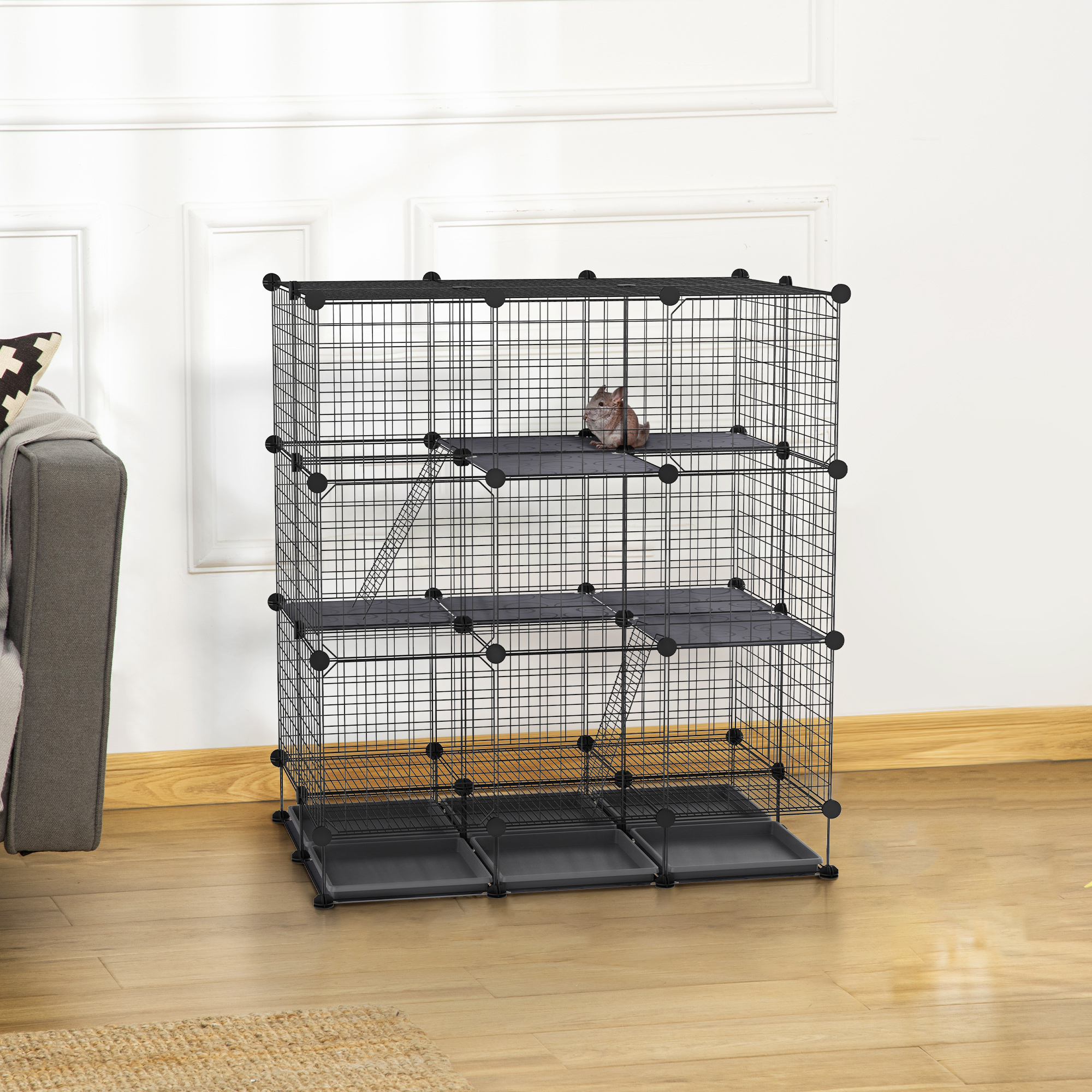 3 level rat cage store