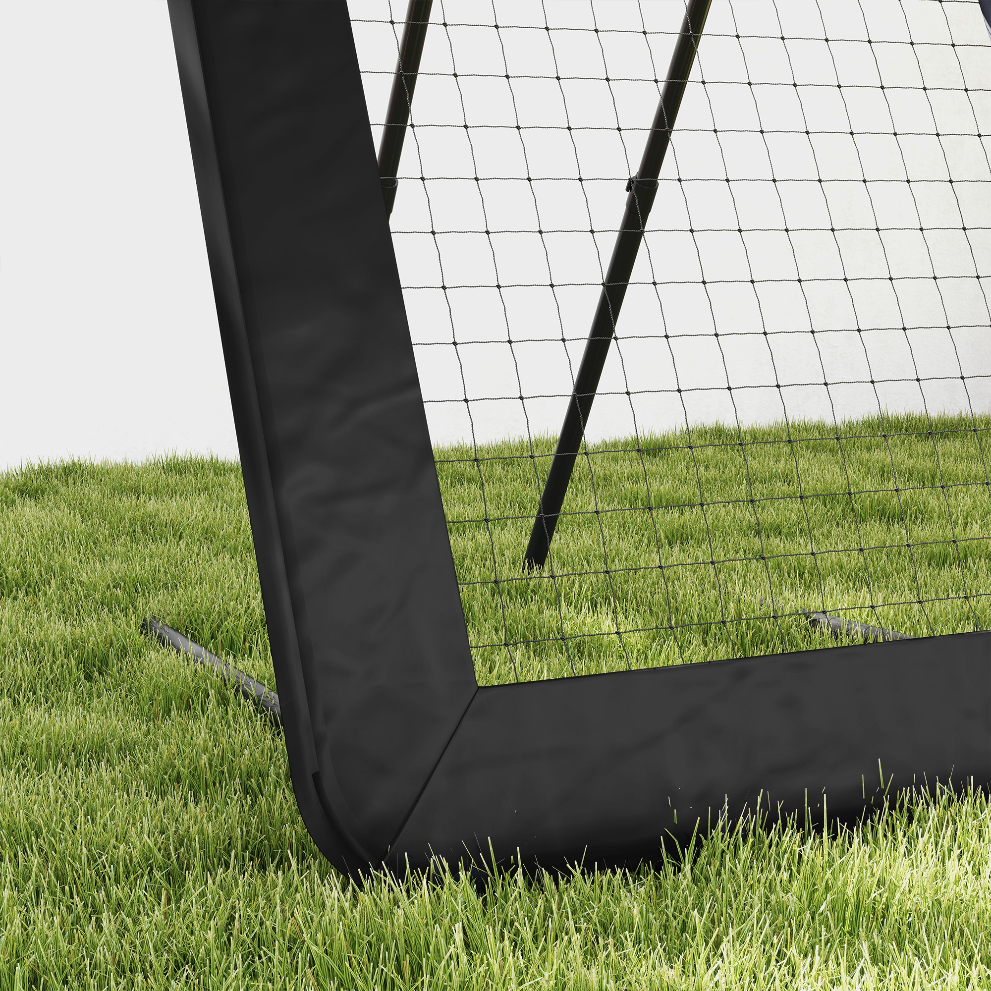 HOMCOM Rebounder de Football, Filet de Rebond de Football Pliable avec ...