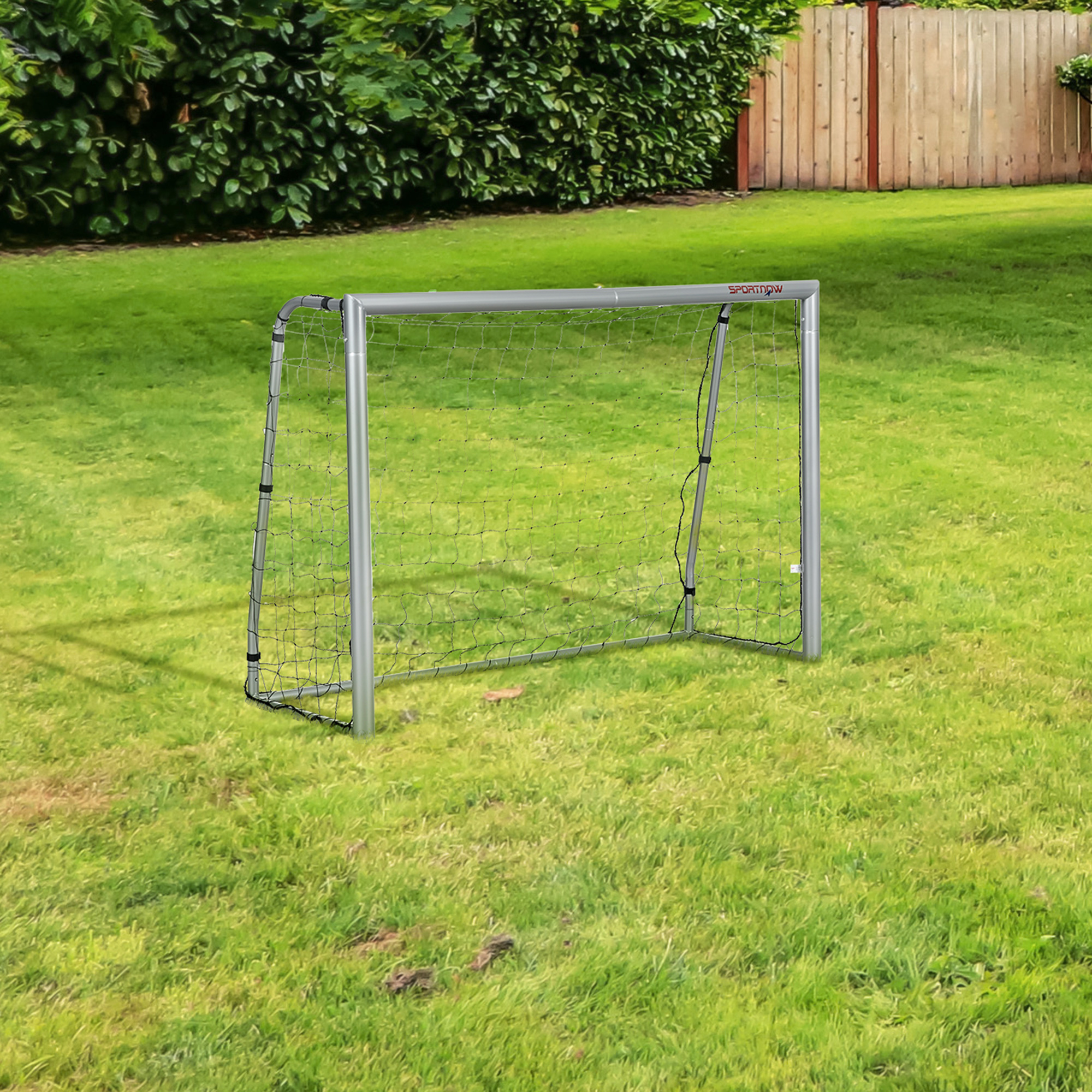 SPORTNOW 6ft x 2ft Football Goal, Football Net for Garden with Ground ...