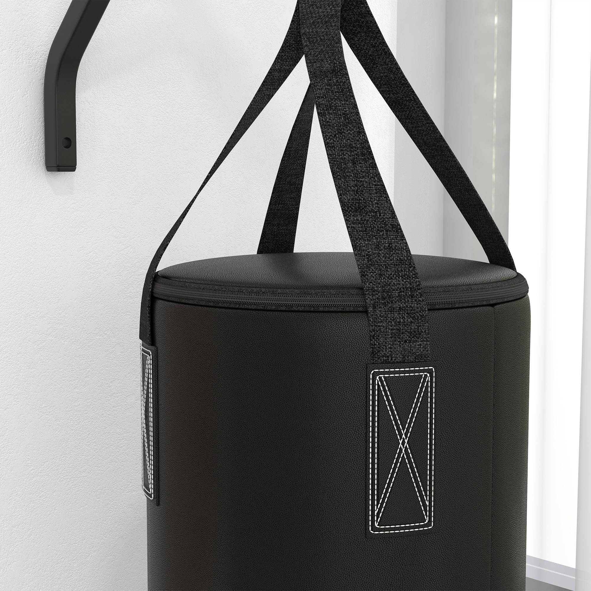 SPORTNOW Boxsack, befüllbar, mit Wandhalterung, Handschuhen und ...