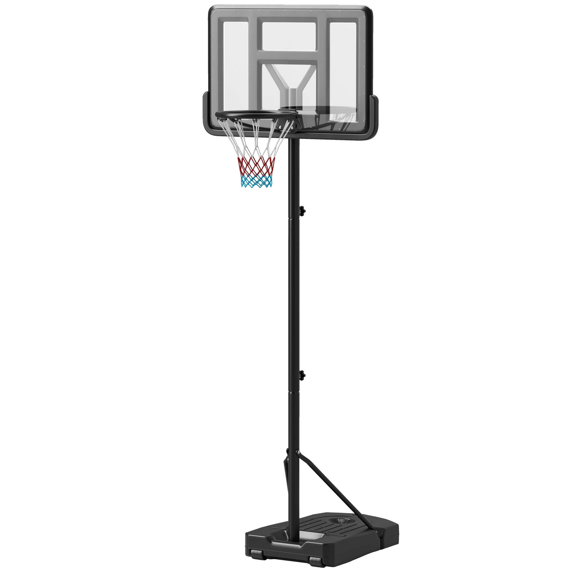 SPORTNOW Height Adjustable Basketball Stand Net Set System ...