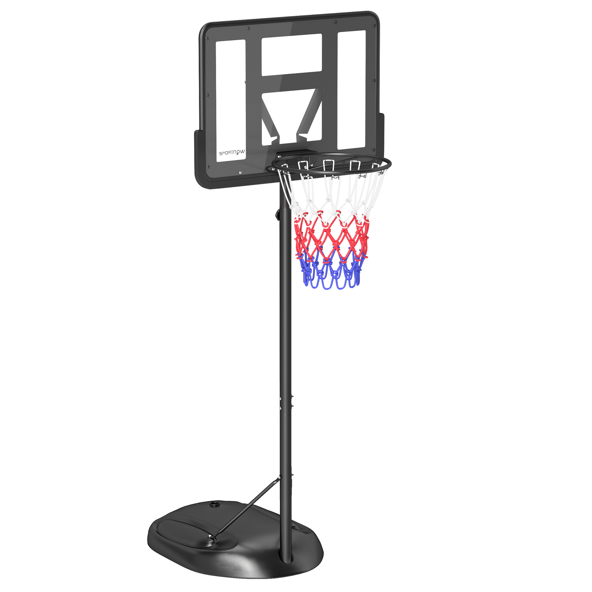 SPORTNOW Canasta de Baloncesto para Exterior con Altura Ajustable 216 ...