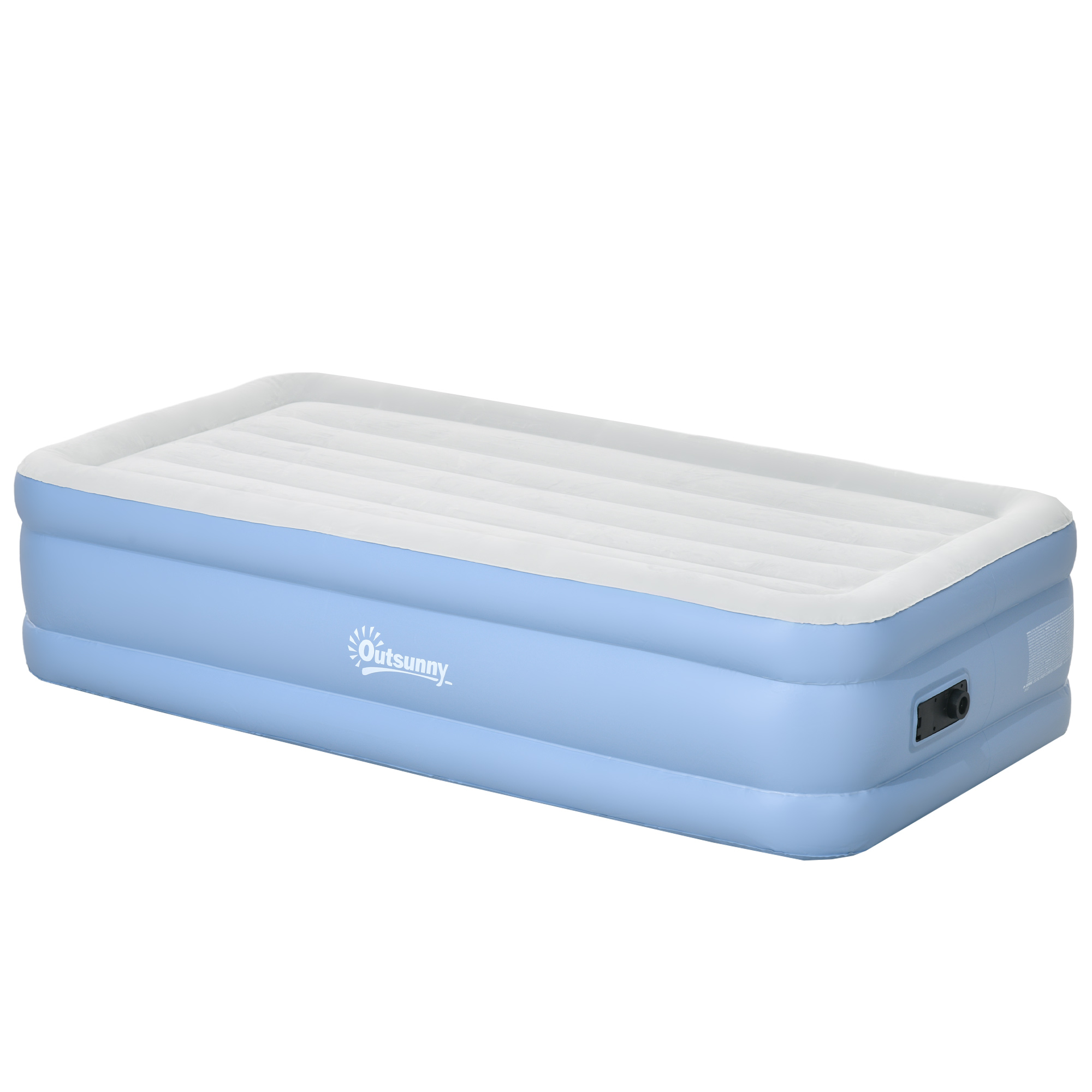 Outsunny Widened Single Inflatable Mattress, with Built-In Electric ...