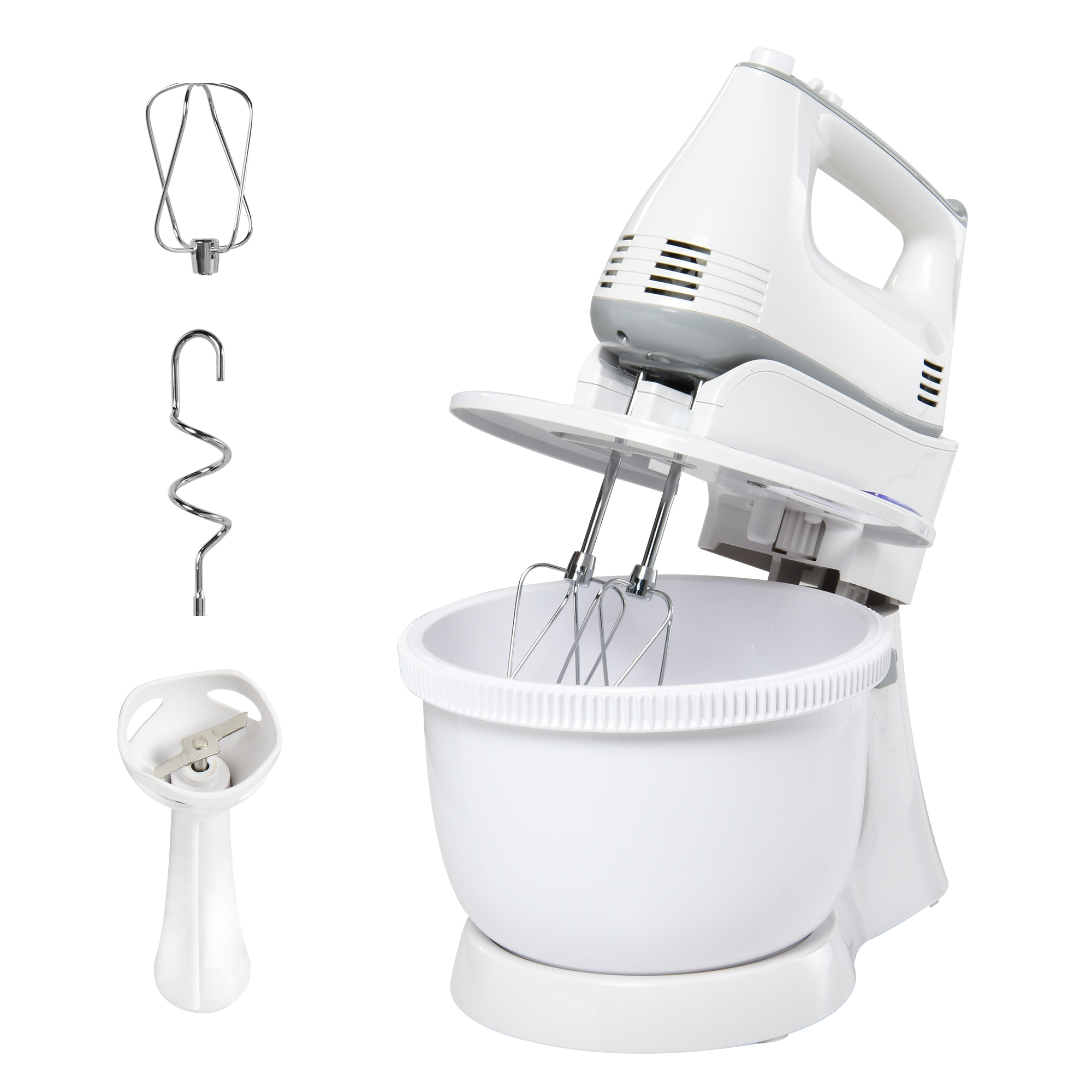 HOMCOM Electric Stand and Hand Blender with 6 Speed, Electric Hand ...