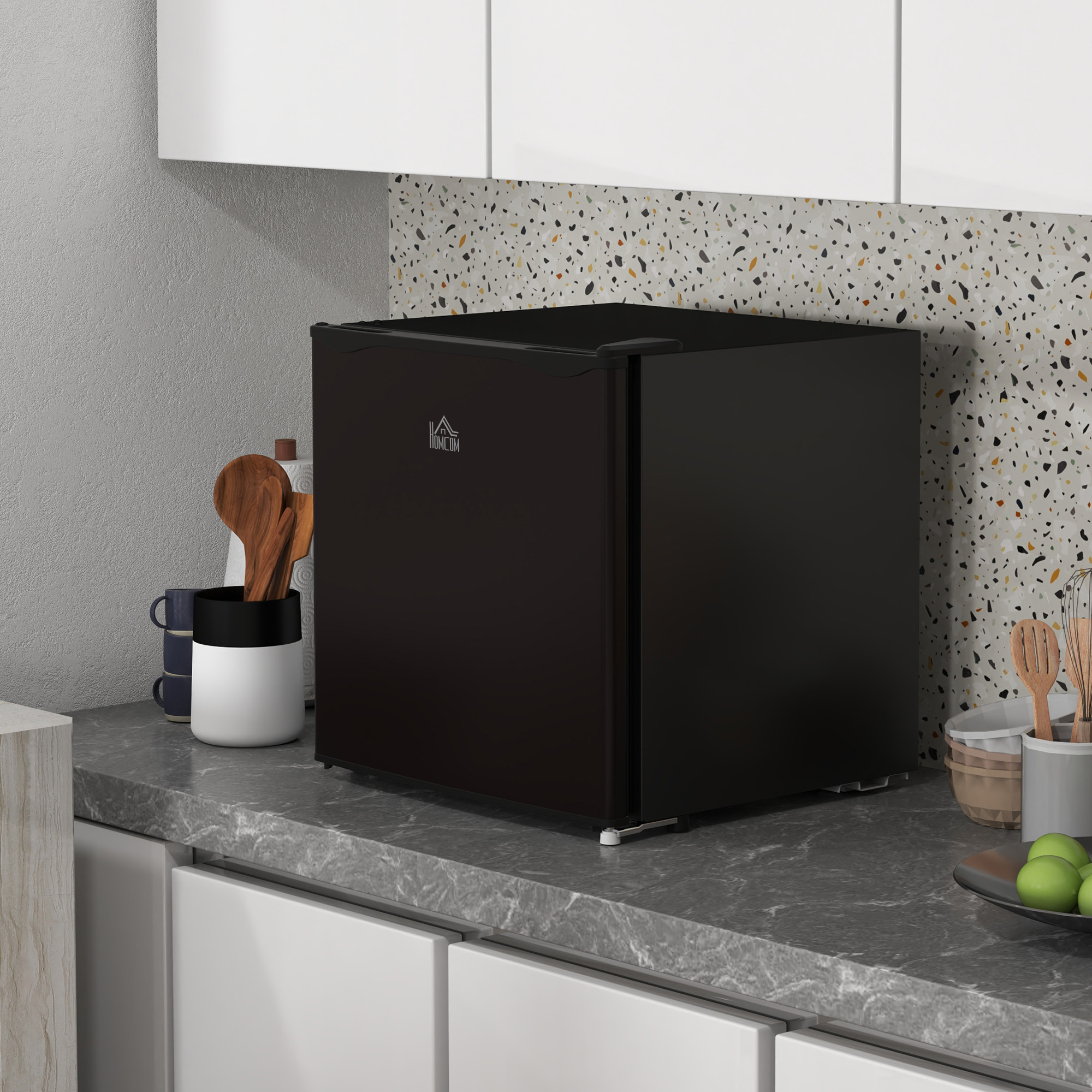 HOMCOM 35L Mini Freezer, -24℃ to -14℃ Temperature - Black | Aosom UK