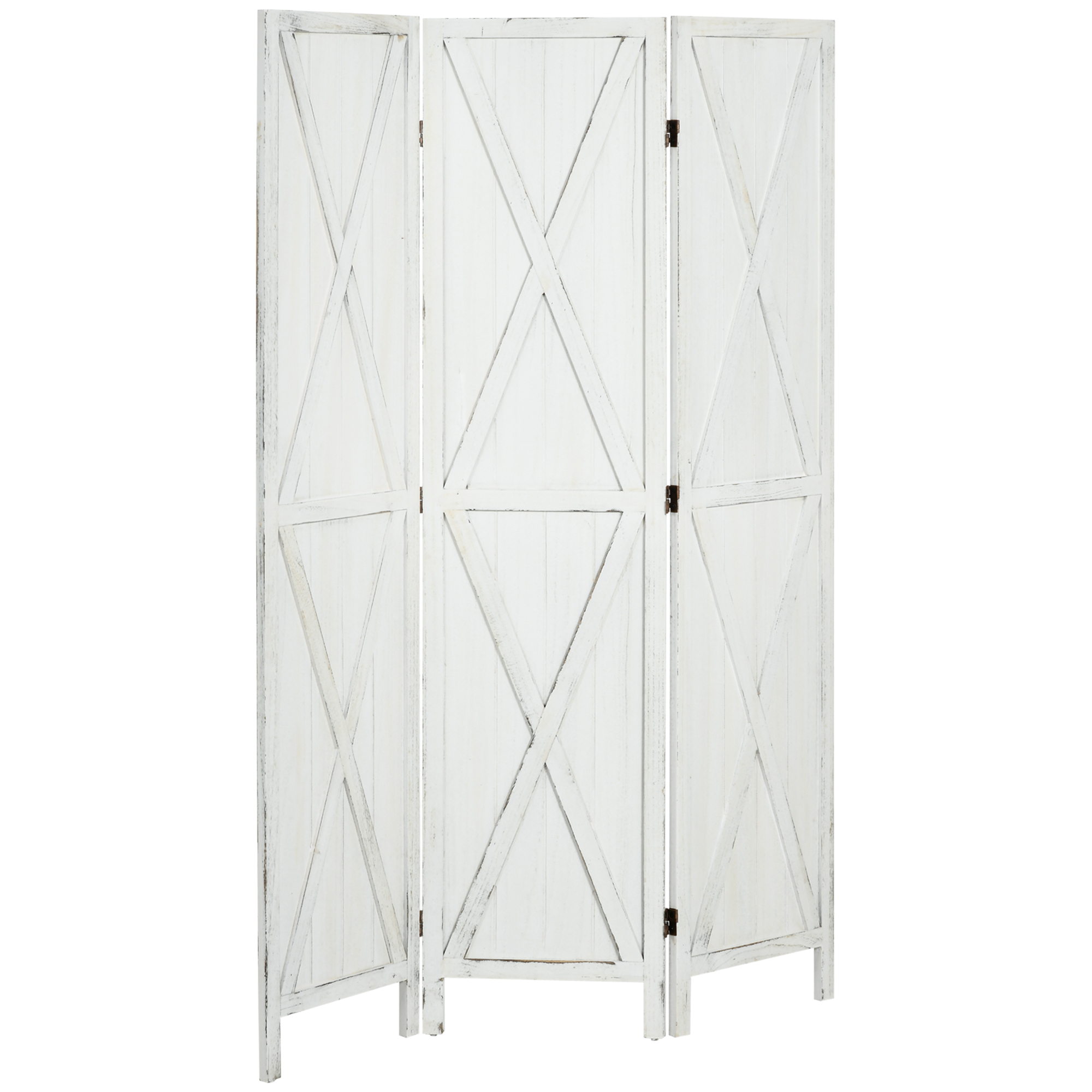 HOMCOM Closion de séparation paravent pliable 3 panneaux chambre à ...