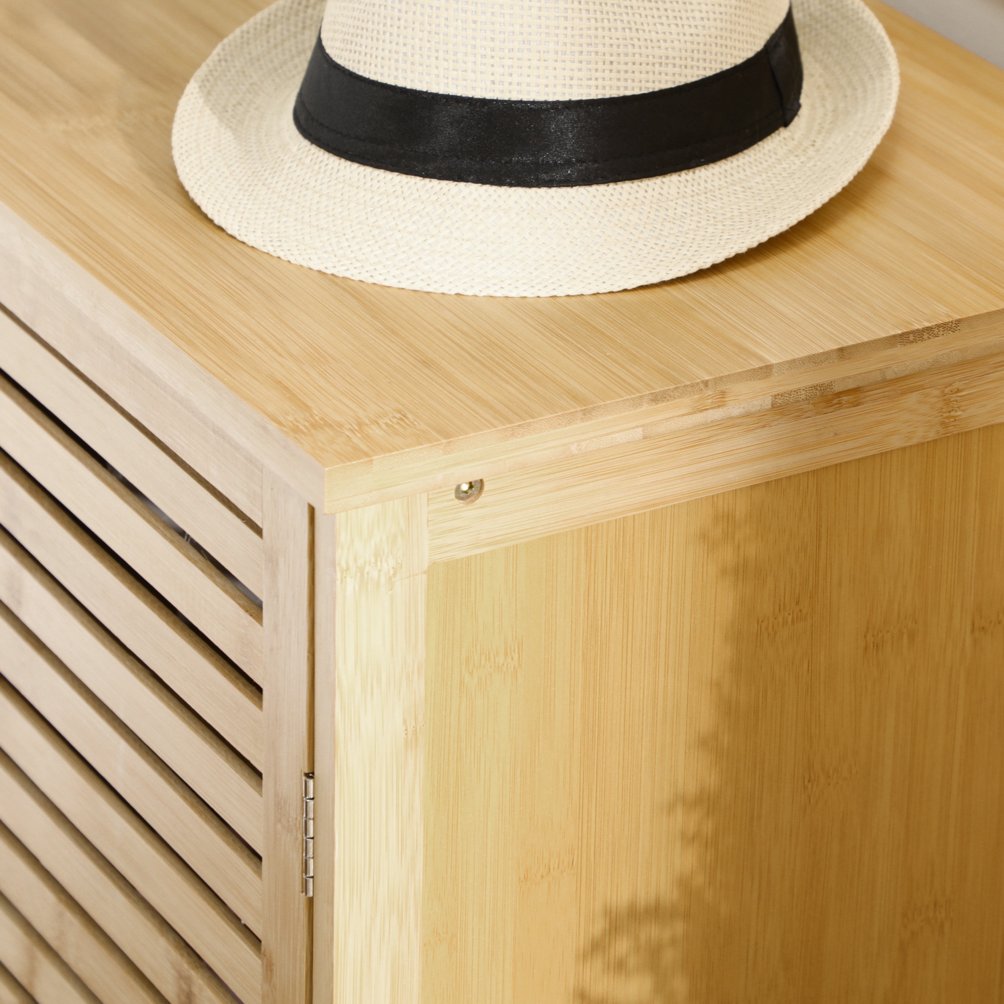 HOMCOM Meuble à chaussures armoire à chaussures style naturel - 2 ...