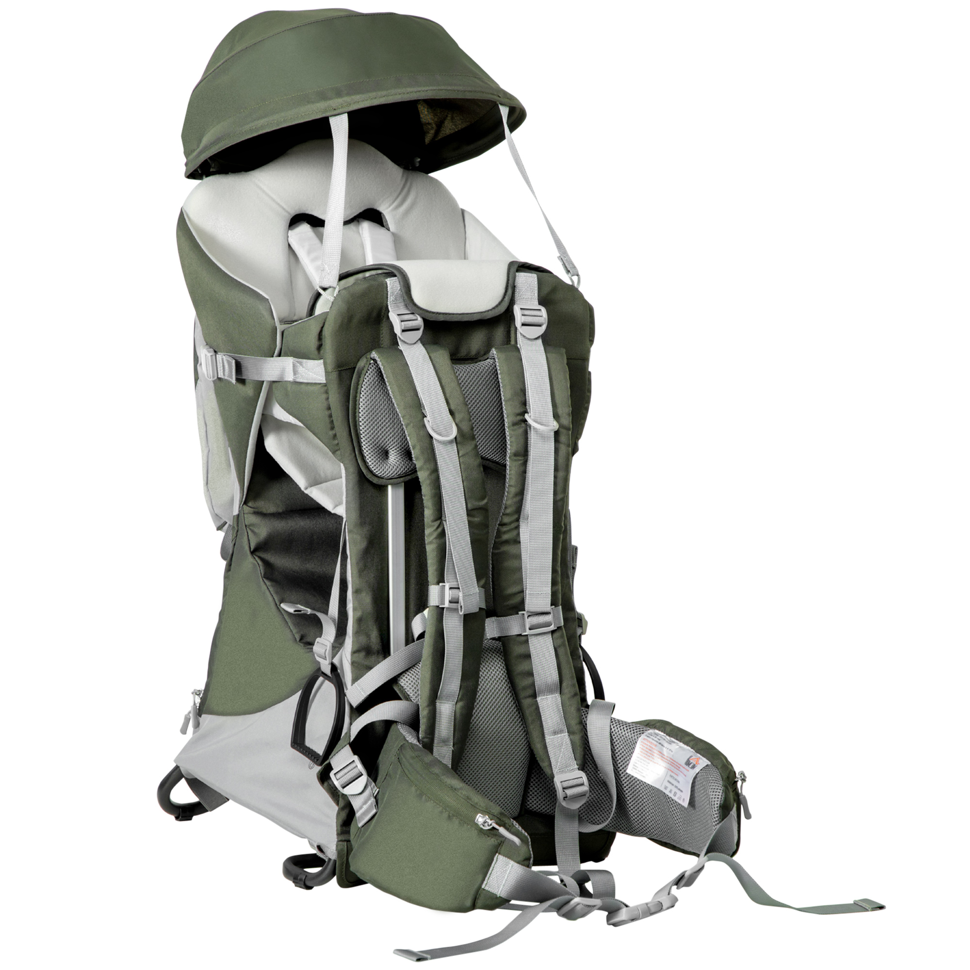 HOMCOM Toddler Hiking Backpack Carrier with Removable Small Bag ...