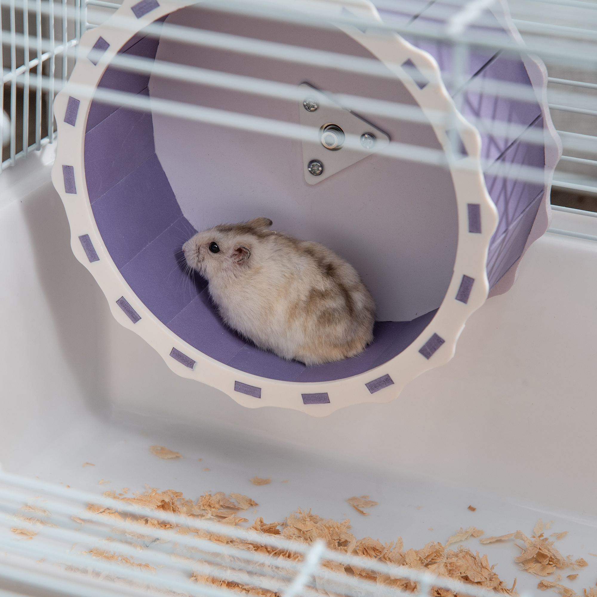 Pawhut Two Tier Hamster Cage Gerbil Haven Multi Storey Rodent House
