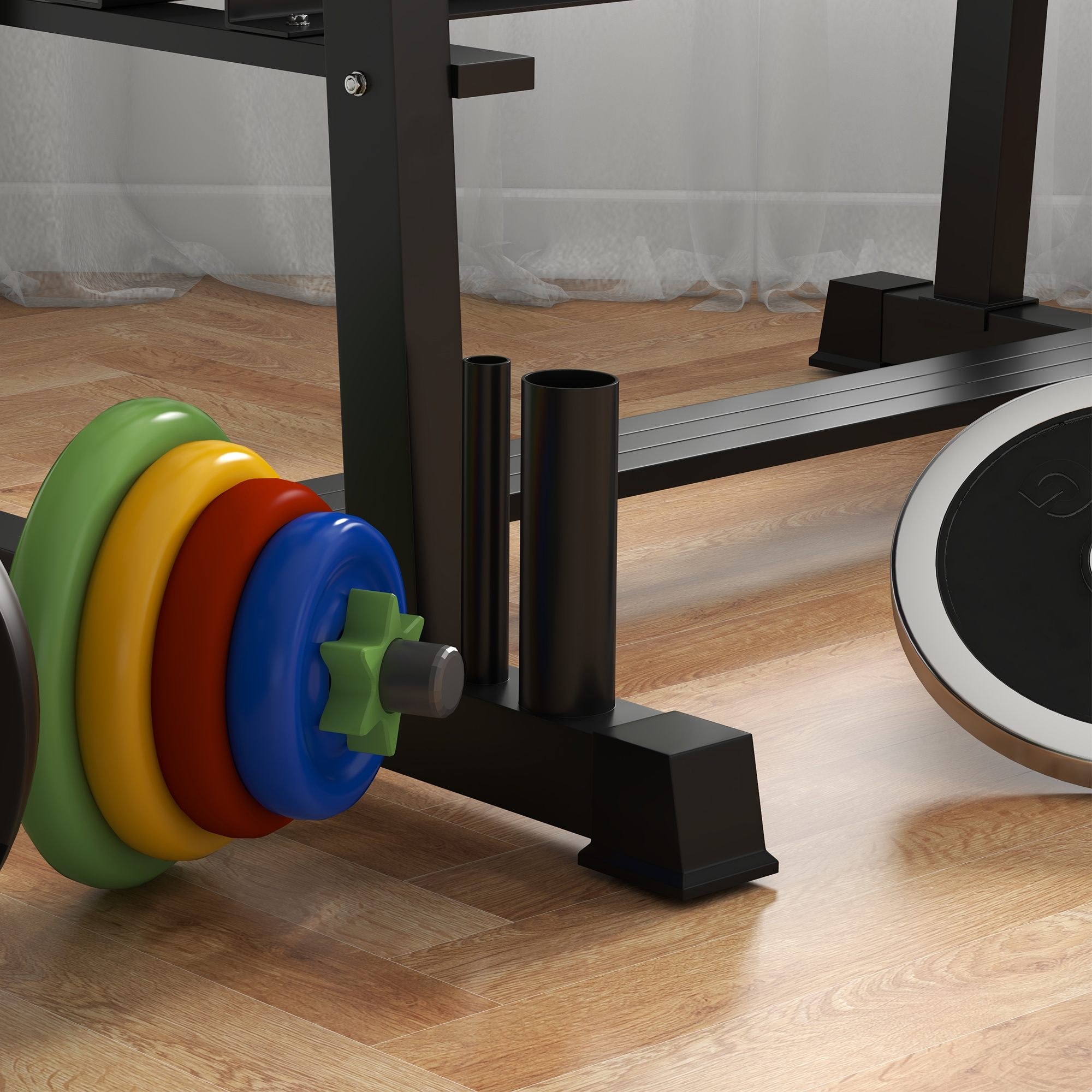 SPORTNOW Support d'haltères multifonction rack de rangement pour ...