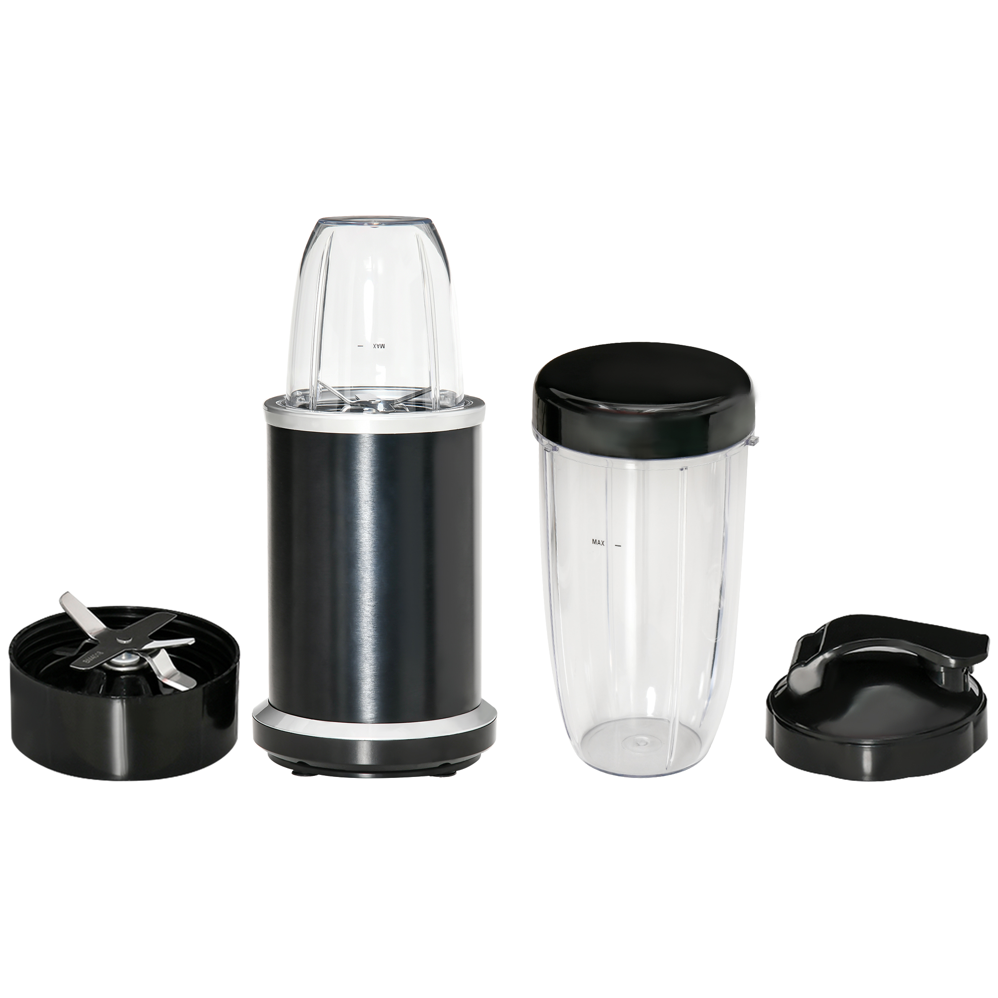 HOMCOM Blender Smoothie Maker, 1000W Countertop Blender with 0.7L and 0 ...