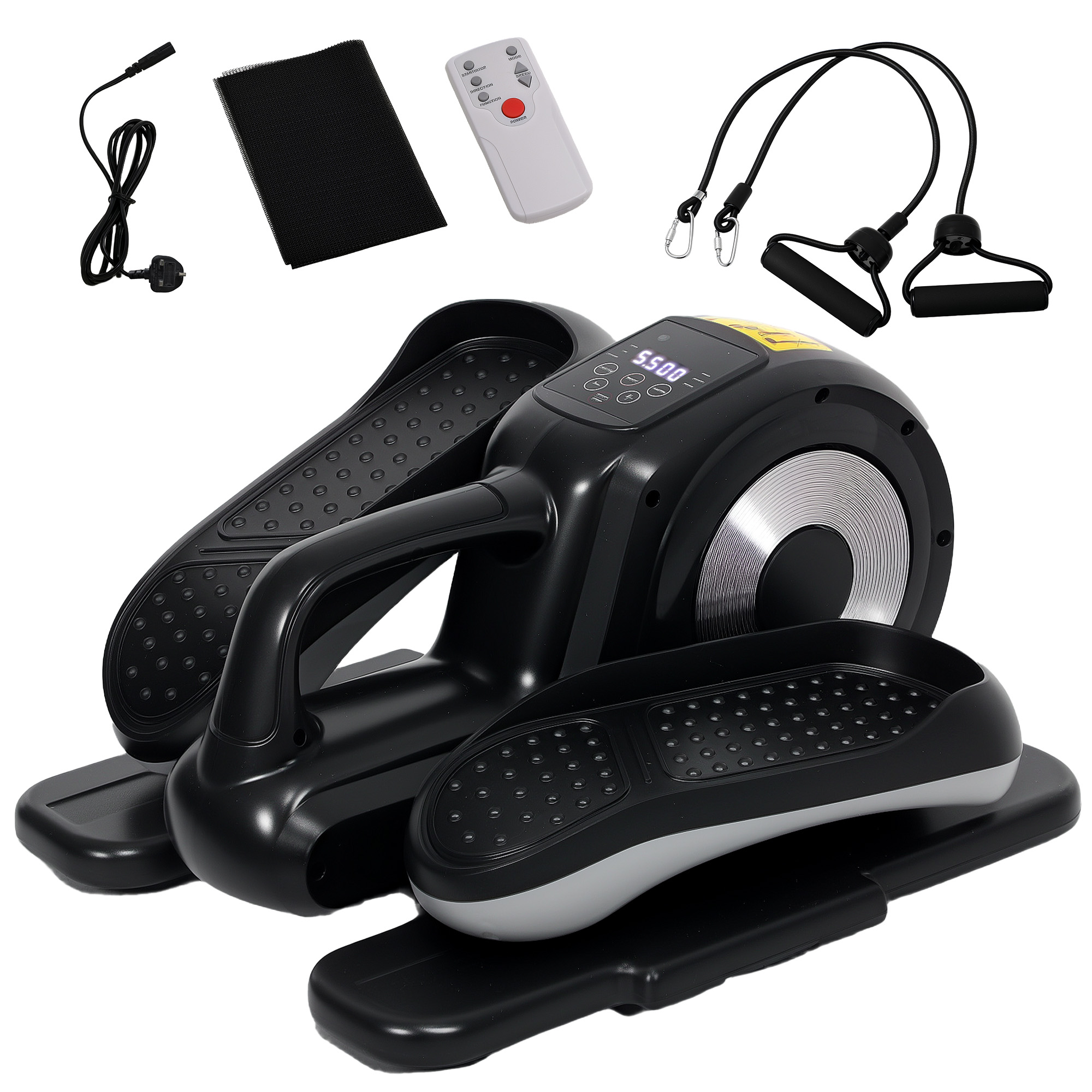 SPORTNOW Under Desk Elliptical Machine, Sit Down Pedal Exerciser with ...