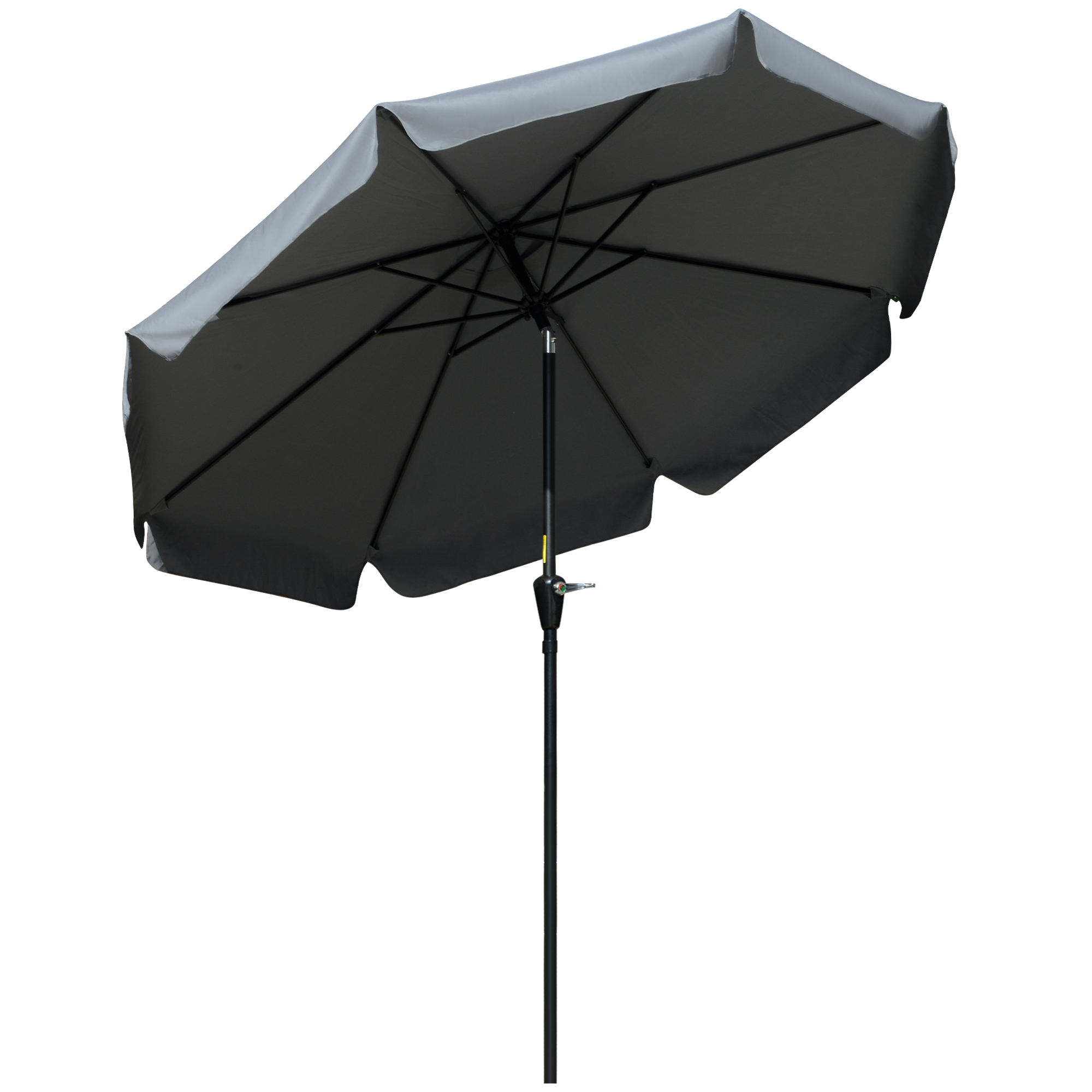 Outsunny Chapéu de Sol de Jardim Ø266x248,5 cm Proteção UV50+ Chapéu de ...