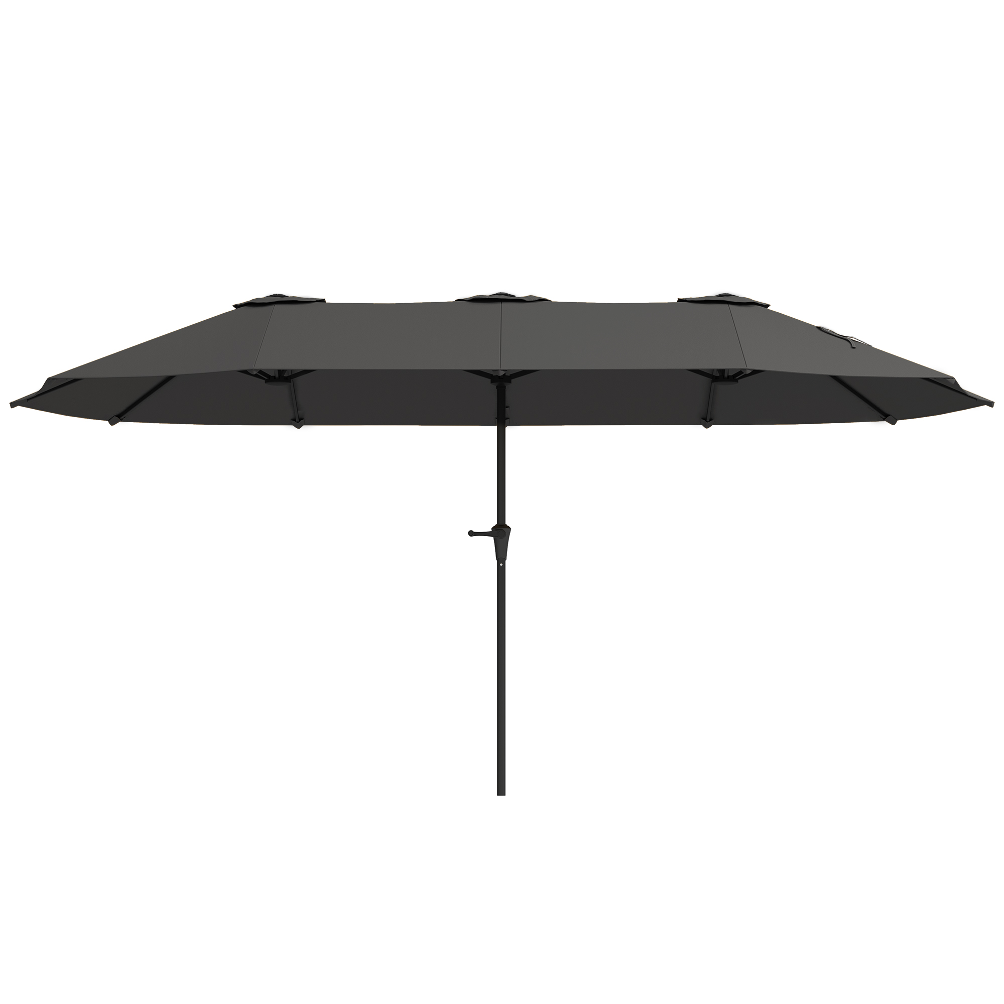 Outsunny Chapéu de Sol Duplo 4x2,2 m Chapéu de Sol para Jardim com ...