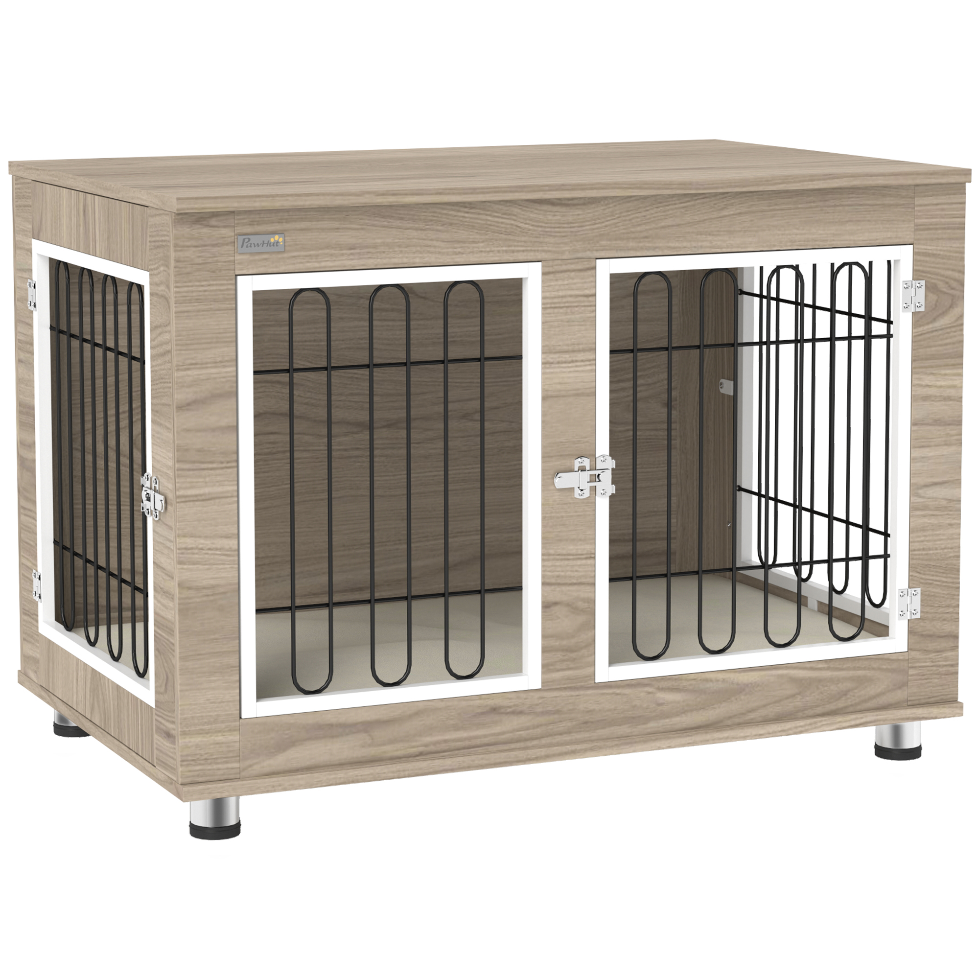 PawHut Jaula para perros mueble jaula perros interior mesa auxiliar ...