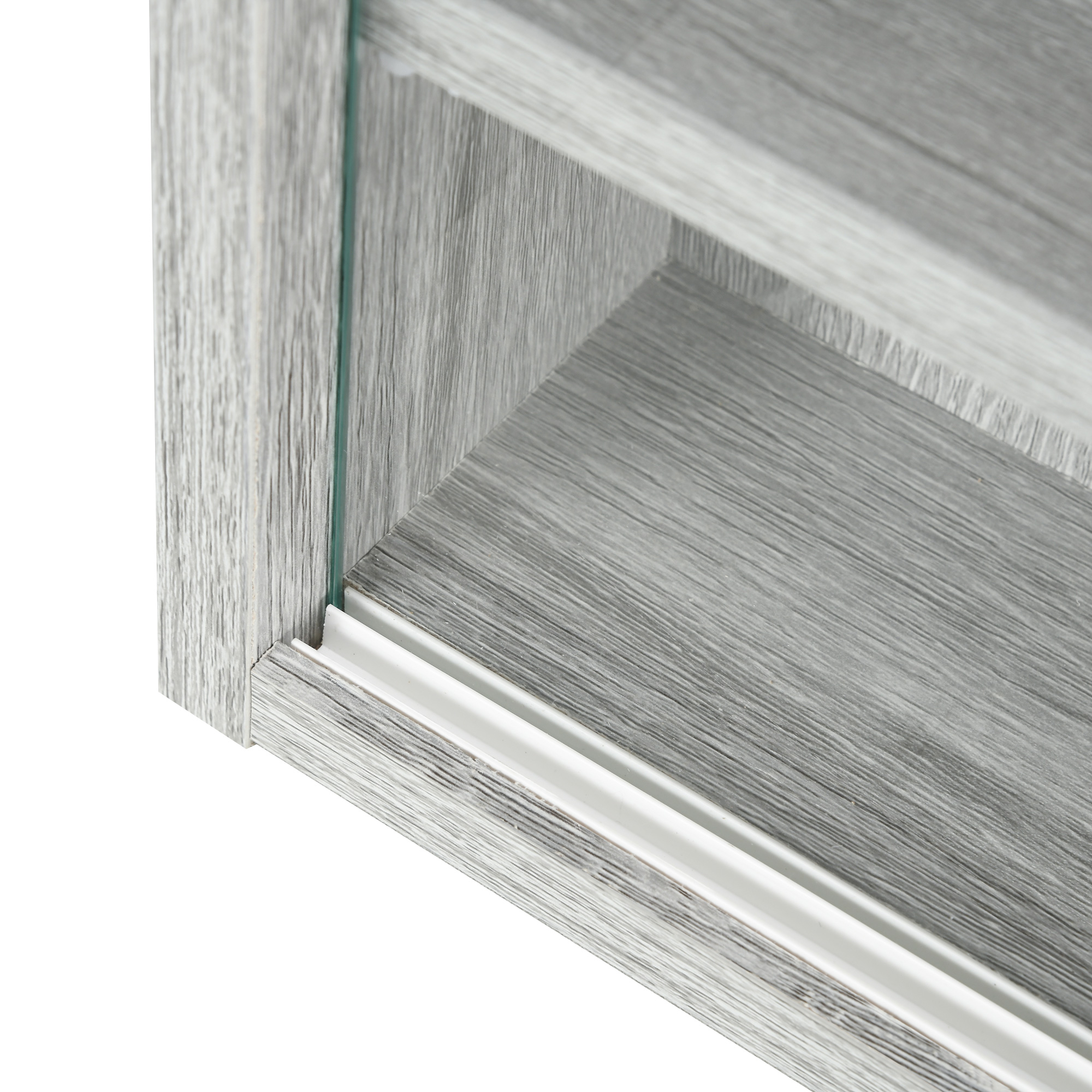 HOMCOM Vitrina de pared para objetivos de colección 5 estantes ...