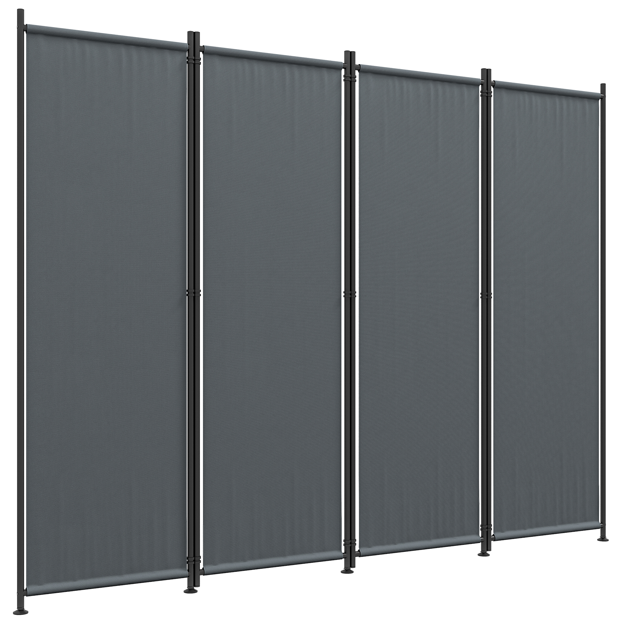 Outsunny Biombo Separador de Ambientes de 4 Painéis Biombo Dobrável ...