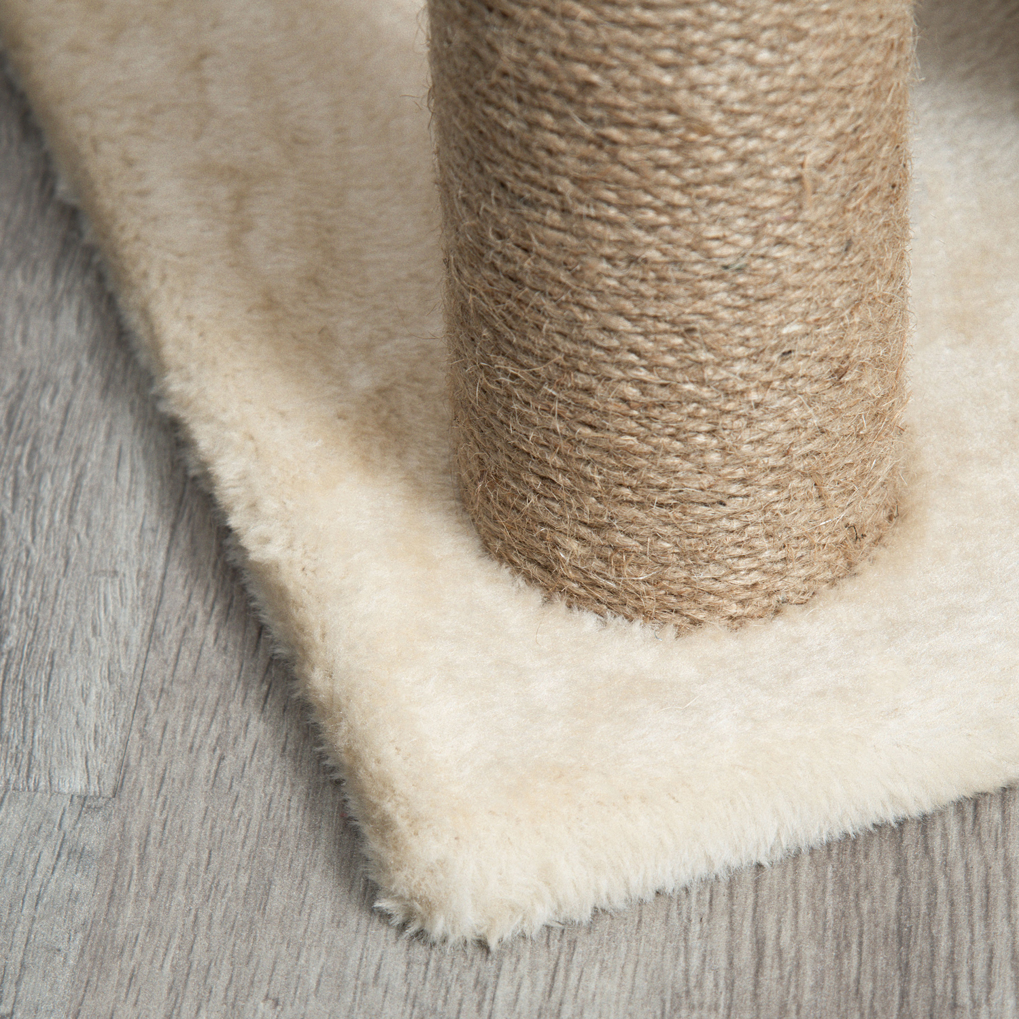 PawHut Arranhador para Gatos Altura 76 cm com 4 Postes de Arranhar Cama ...