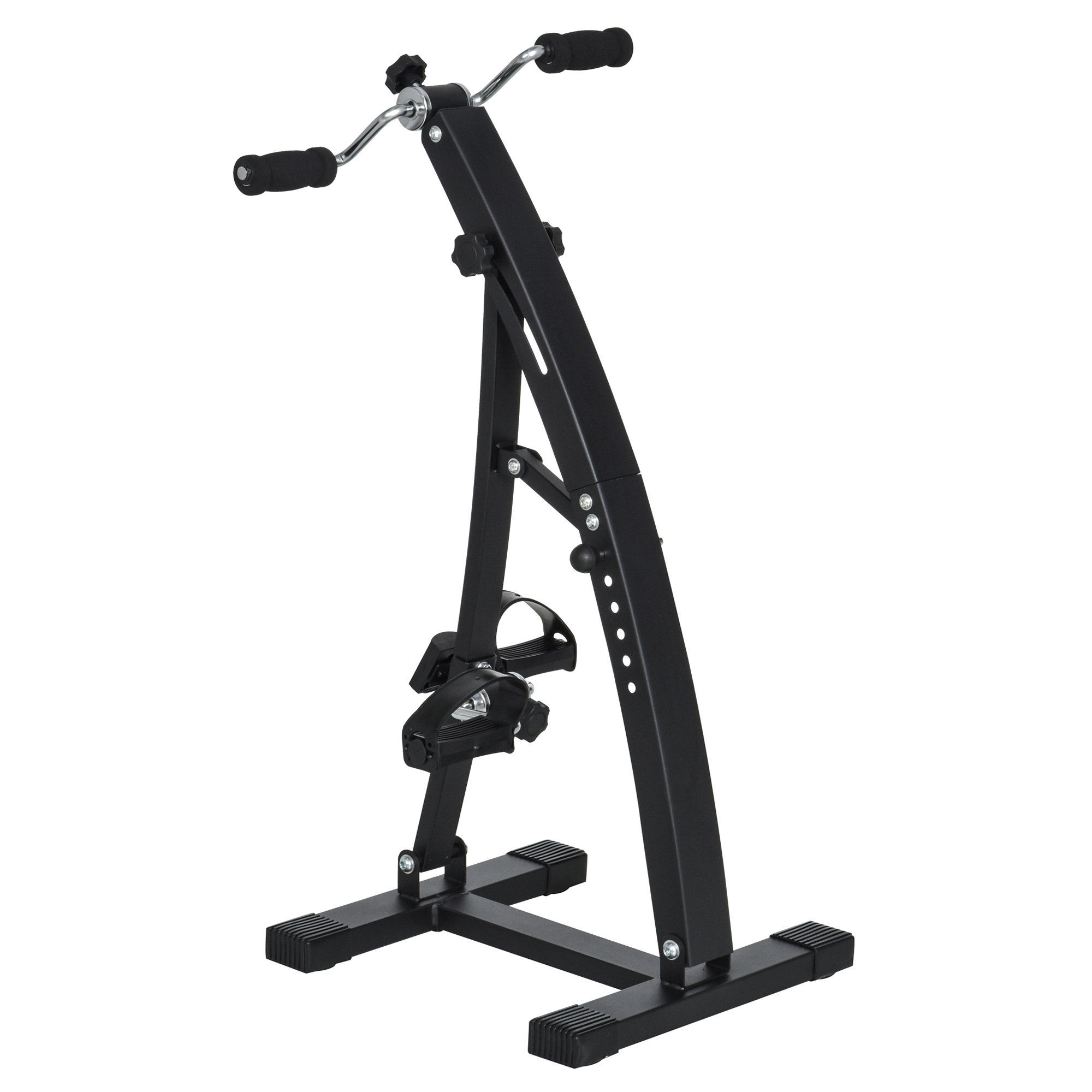 HOMCOM Vélo d'appartement pédalier rééducation bras jambes 40L x 42,5l ...