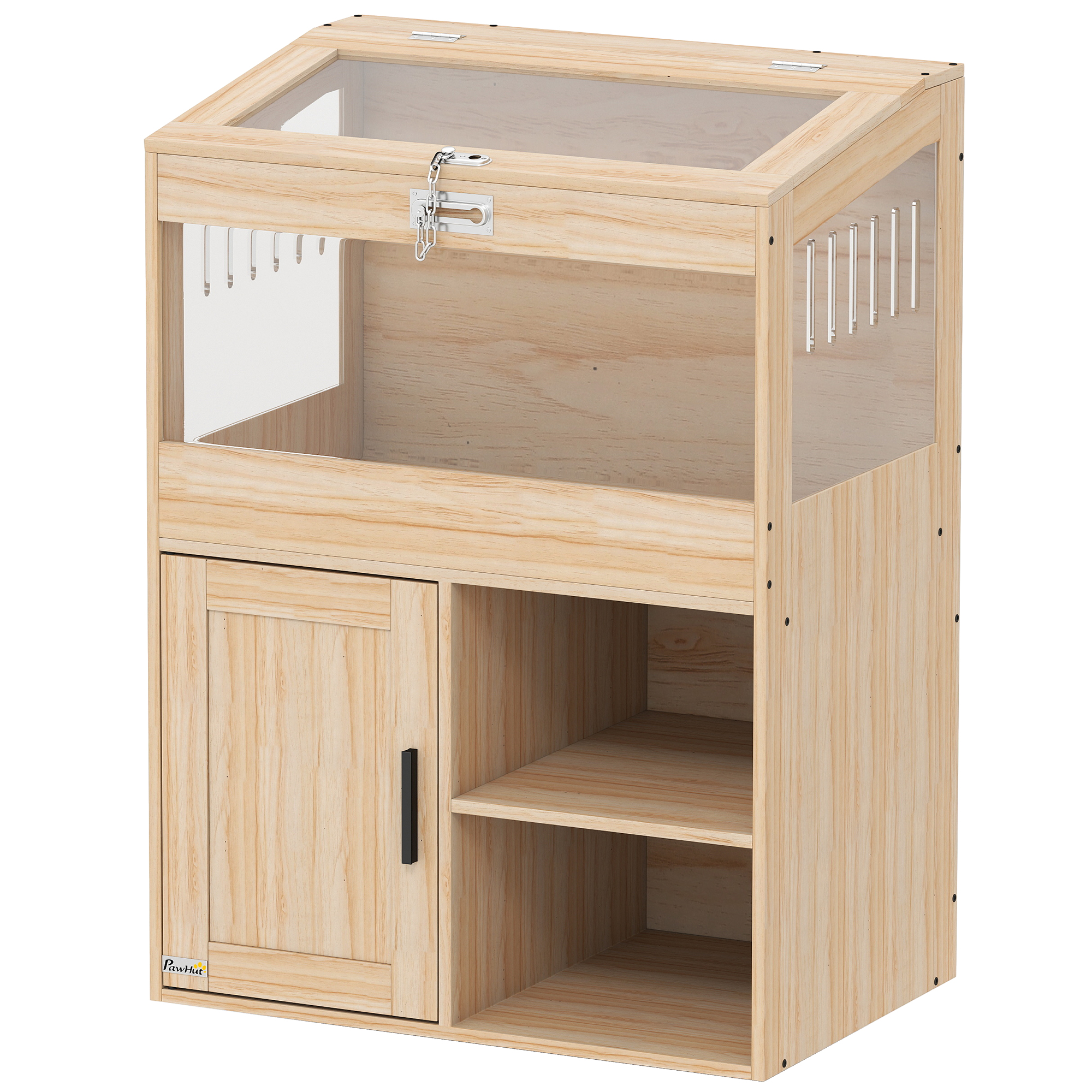 PawHut Cage pour Hamster avec Espace de Rangement Panneaux Acryliques ...
